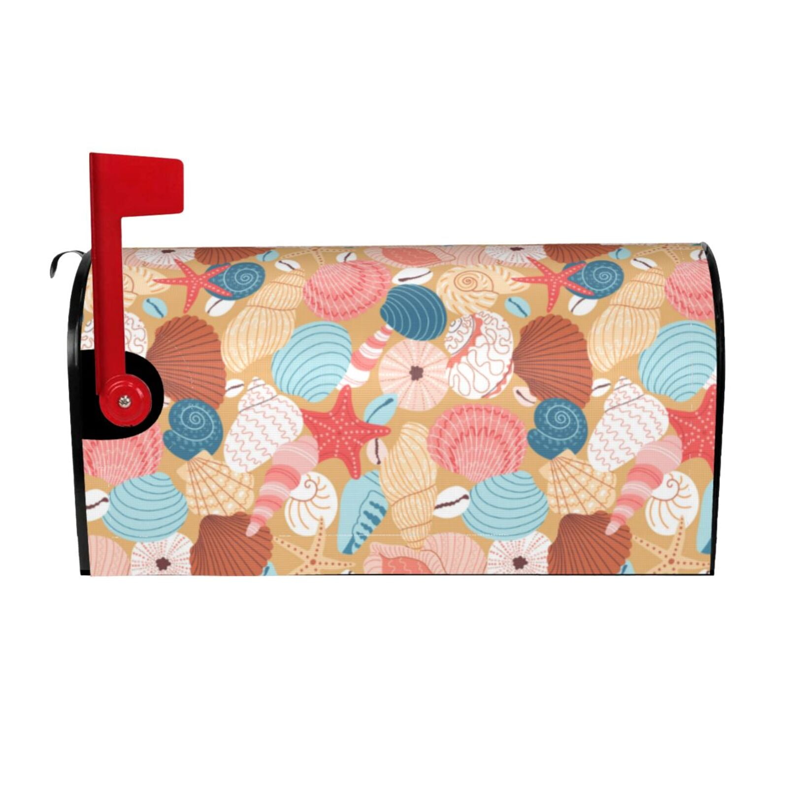 Mailbox Covers Magnetic Standard Size - Brightly Colored Conch ...