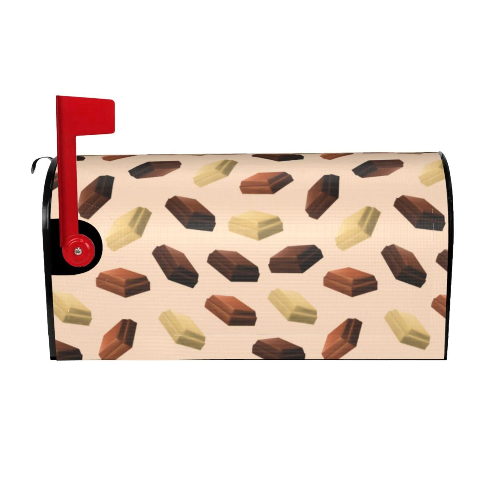 Mailbox Covers Magnetic Standard Size - Brown Beige Chocolate Print ...