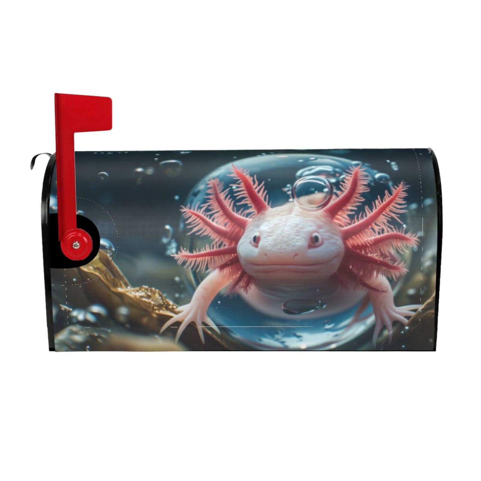 Mailbox Covers Magnetic Standard Size - Bubbles Axolotl Fantasy ...