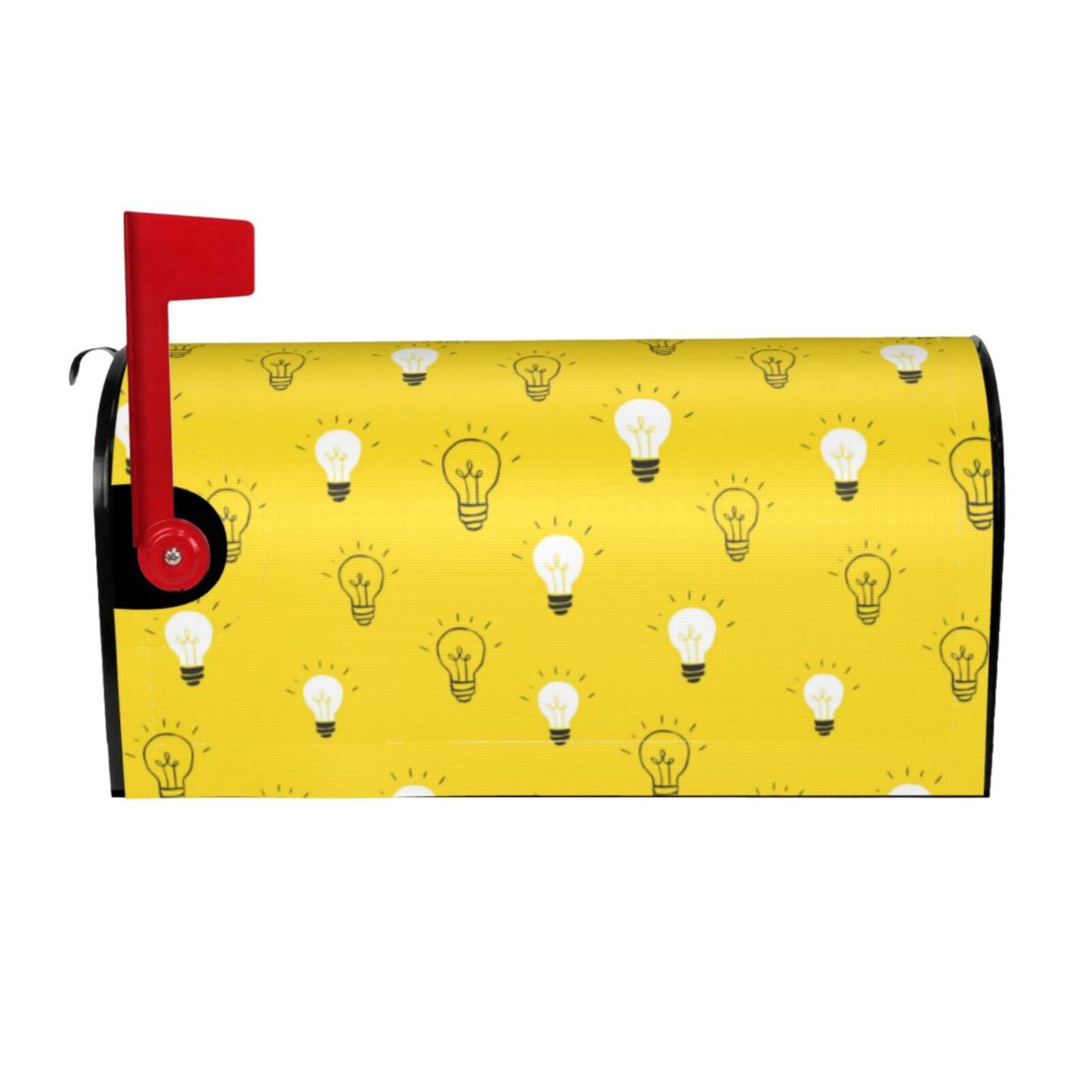 Mailbox Covers Magnetic Standard Size - Bulb Shiny Pattern yellow ...