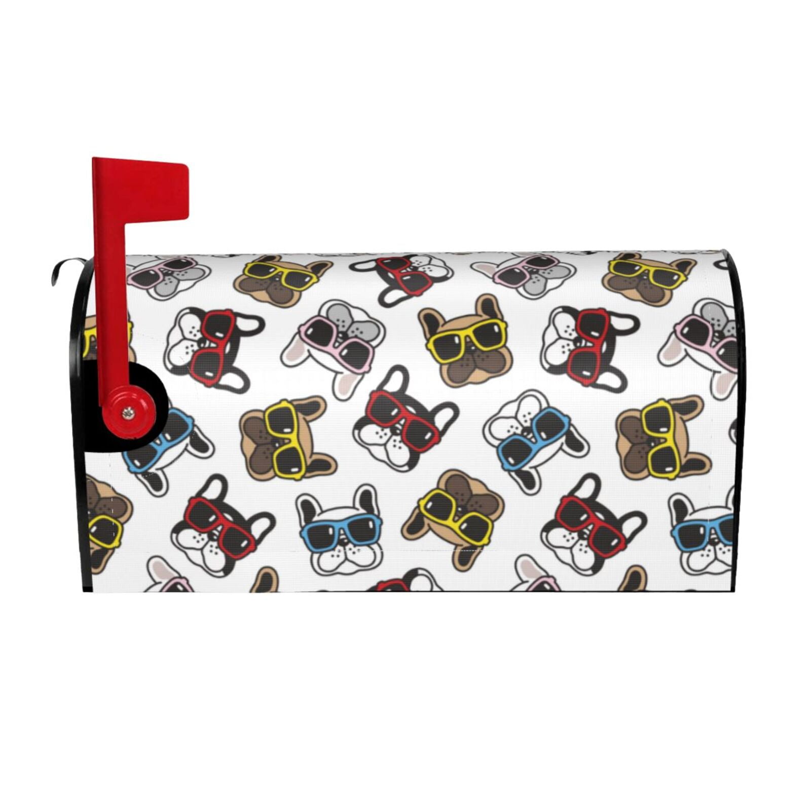 Mailbox Covers Magnetic Standard Size - Bulldog Sunglasses Face ...