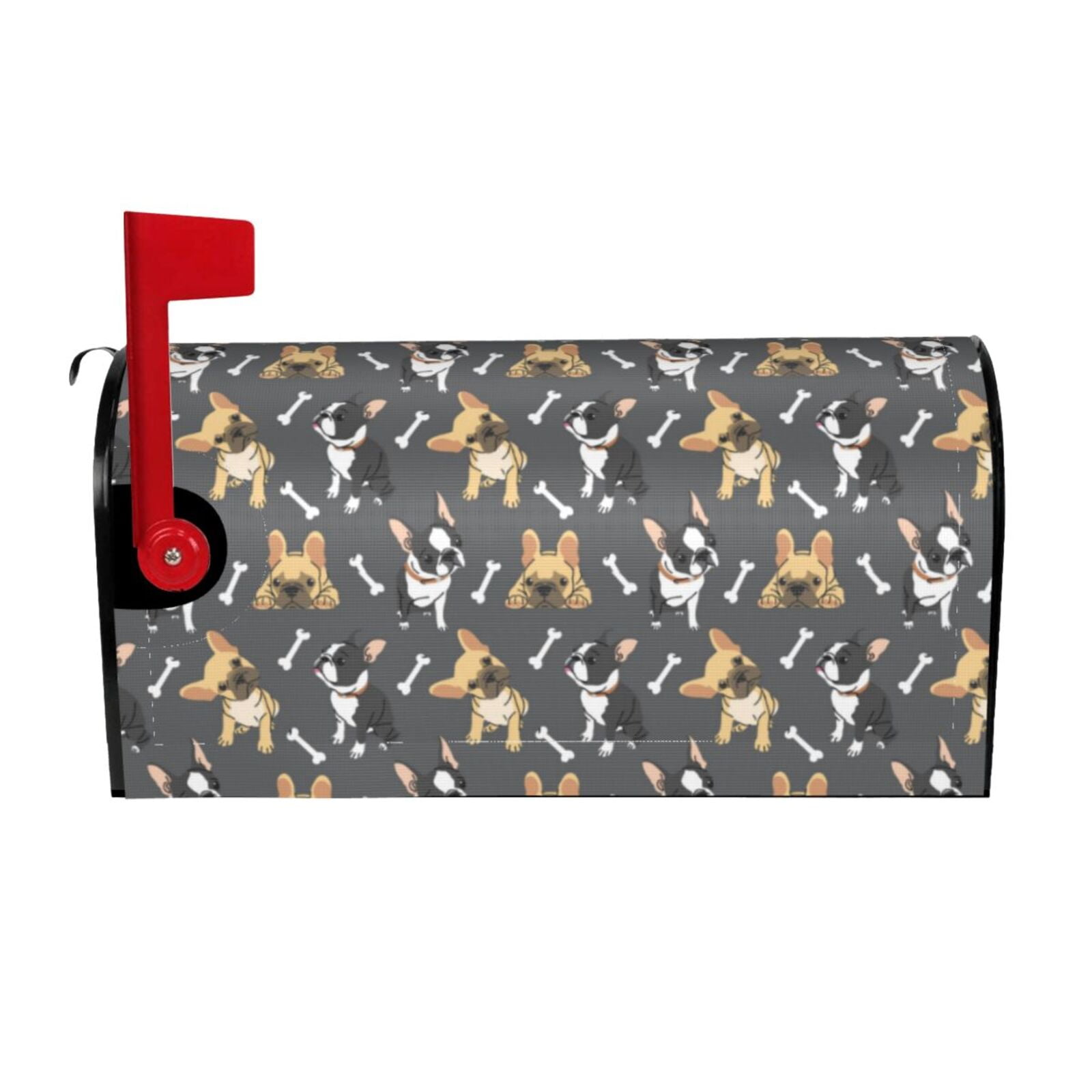 Mailbox Covers Magnetic Standard Size - Bulldog print Waterproof ...