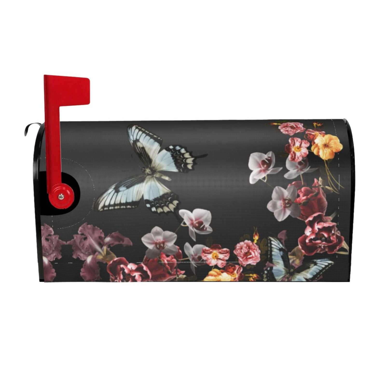 Mailbox Covers Magnetic Standard Size - Butterfly with Fowers ...