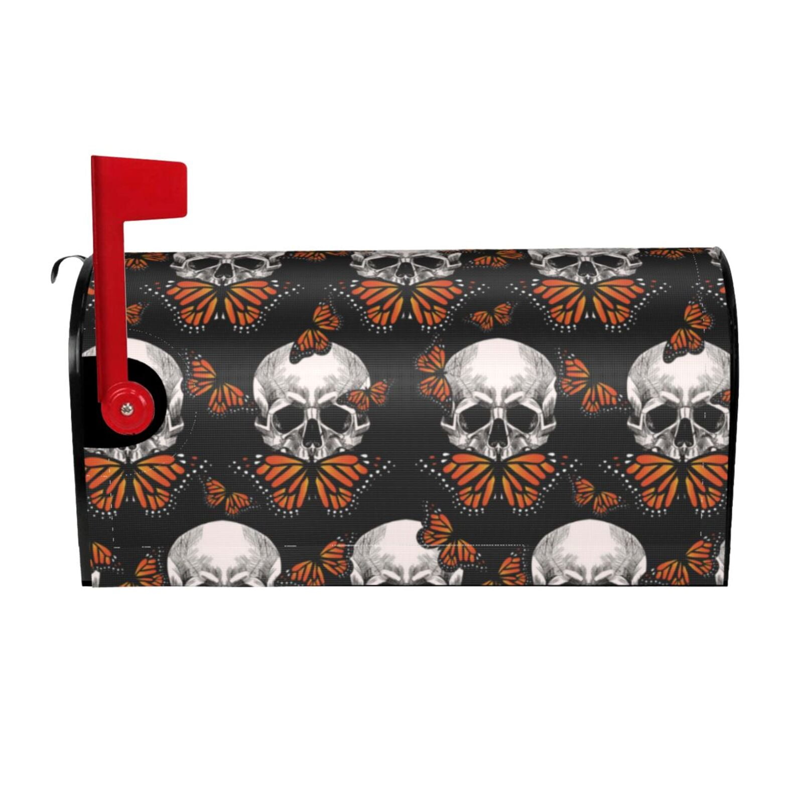 Mailbox Covers Magnetic Standard Size - Butterfly skull Waterproof ...