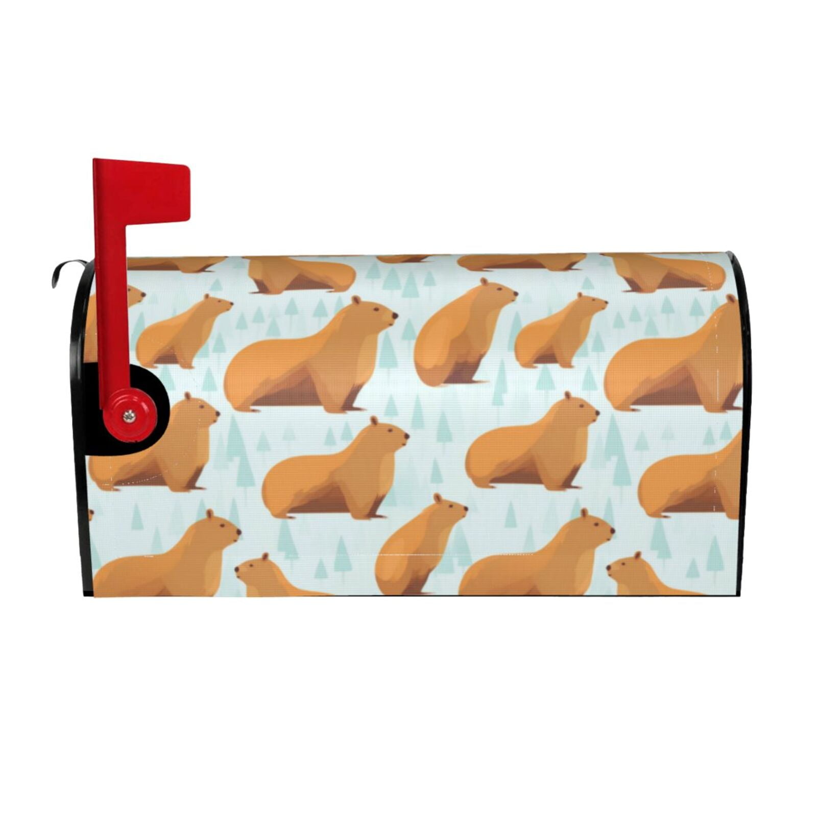 Mailbox Covers Magnetic Standard Size - Capybara Plant Print Waterproof ...
