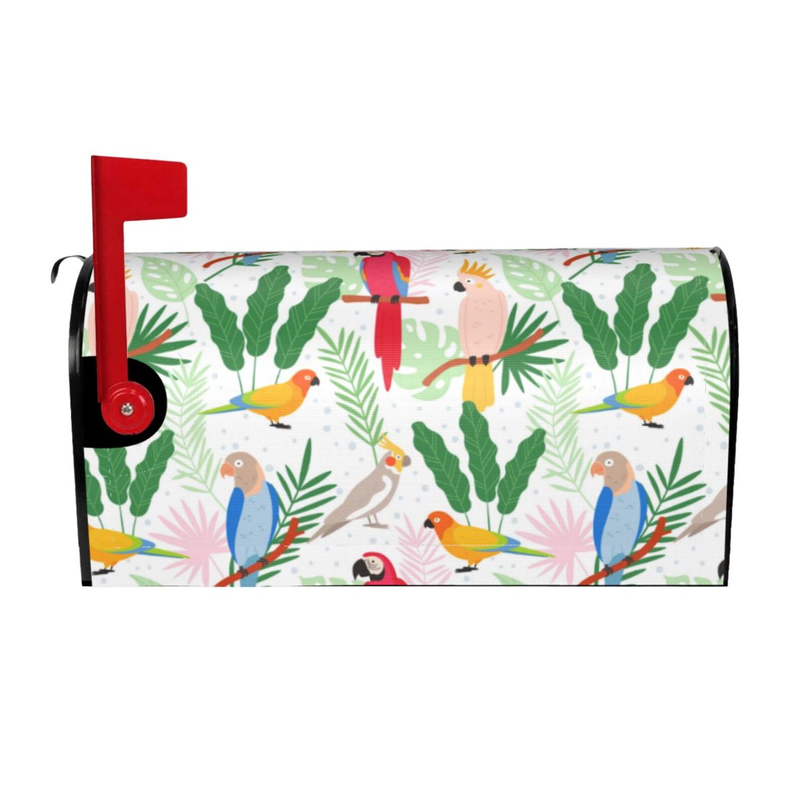 Mailbox Covers Magnetic Standard Size - Cartoon Colorful Cute Parrot ...