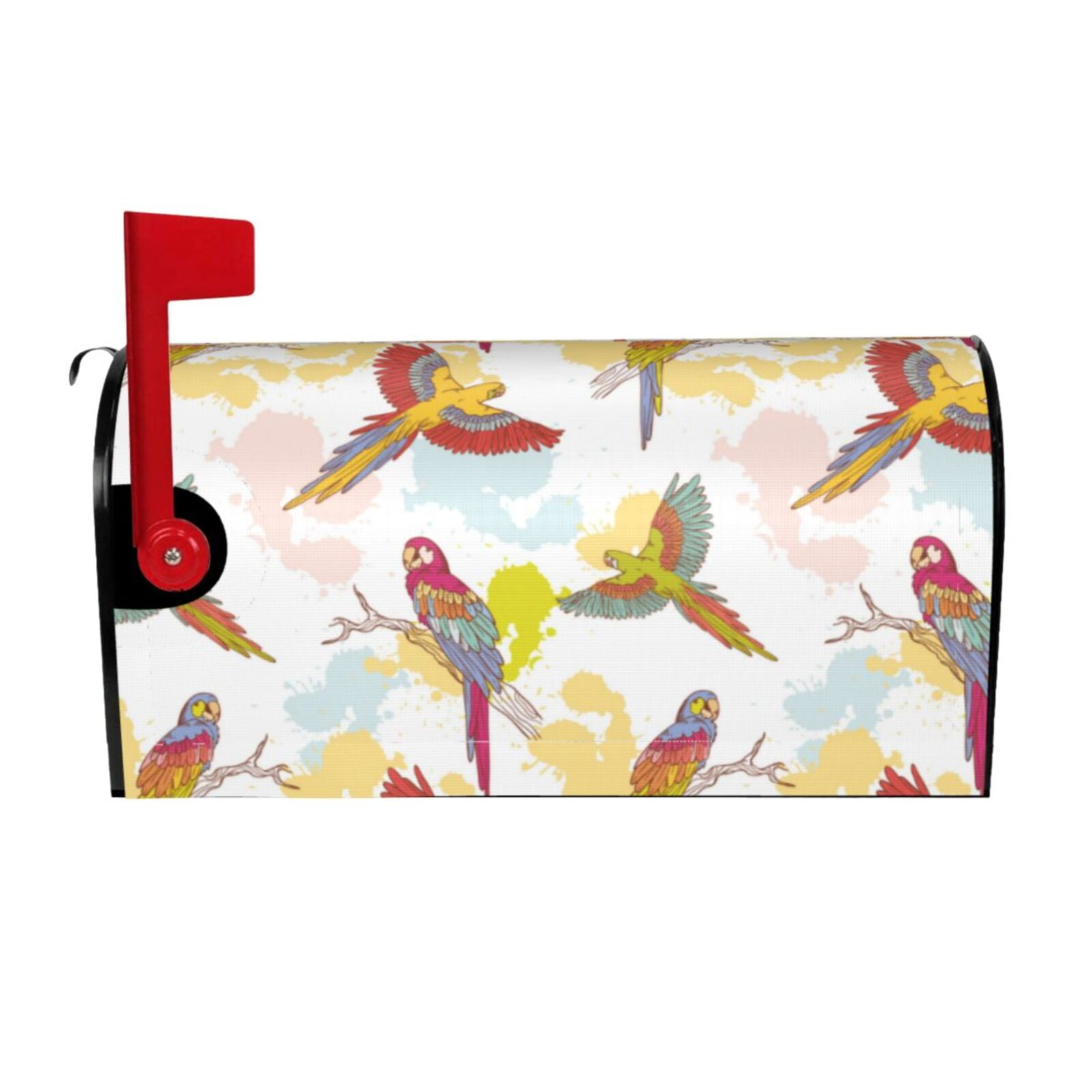 Mailbox Covers Magnetic Standard Size - Cartoon Colorful Cute Parrot ...
