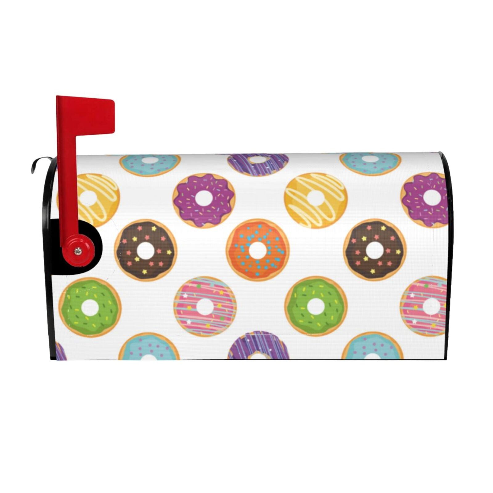 Mailbox Covers Magnetic Standard Size - Cartoon Colourful Donuts ...