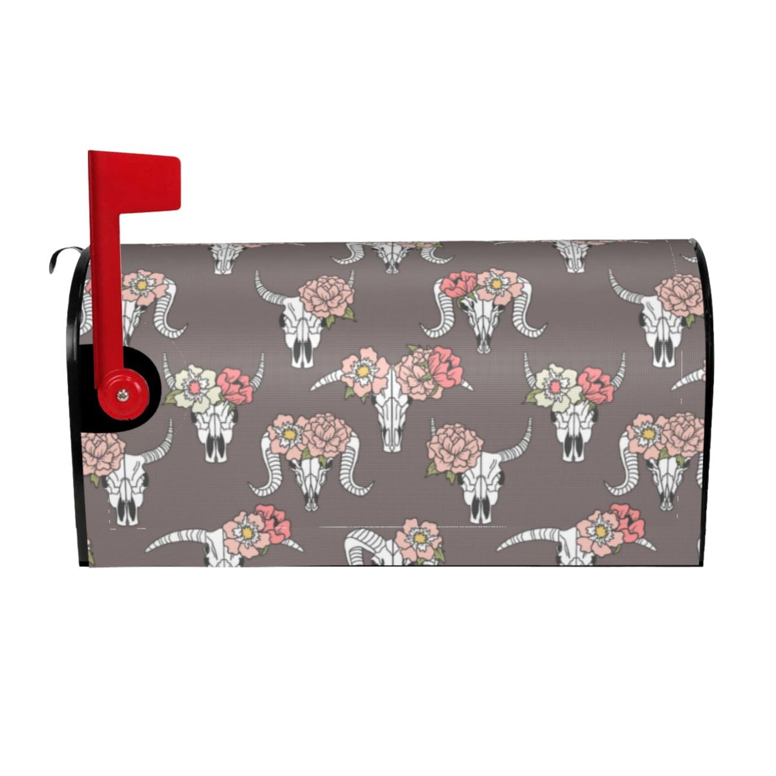 Mailbox Covers Magnetic Standard Size - Cartoon Cool Goat Skull ...