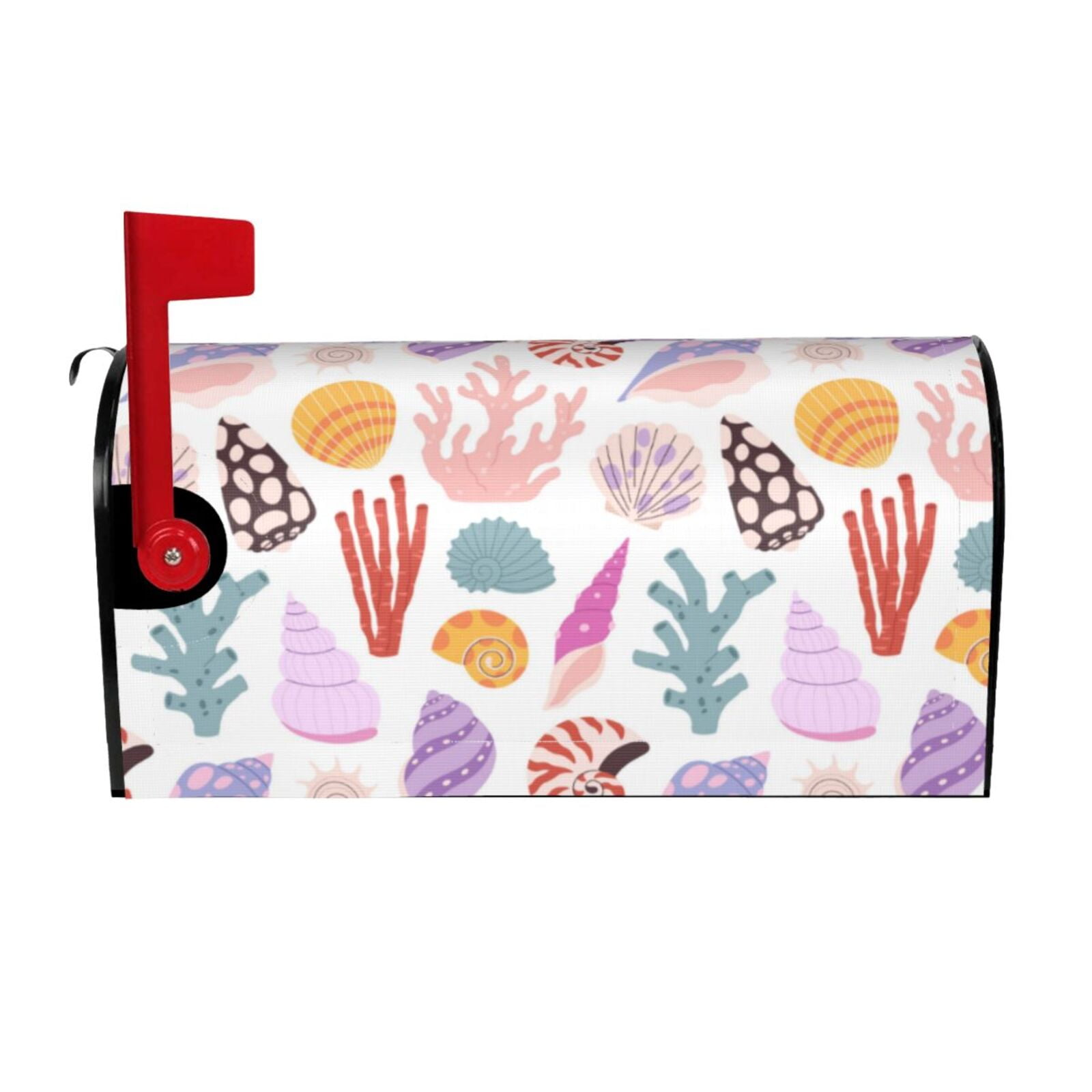 Mailbox Covers Magnetic Standard Size - Cartoon Coral Shell Conch ...