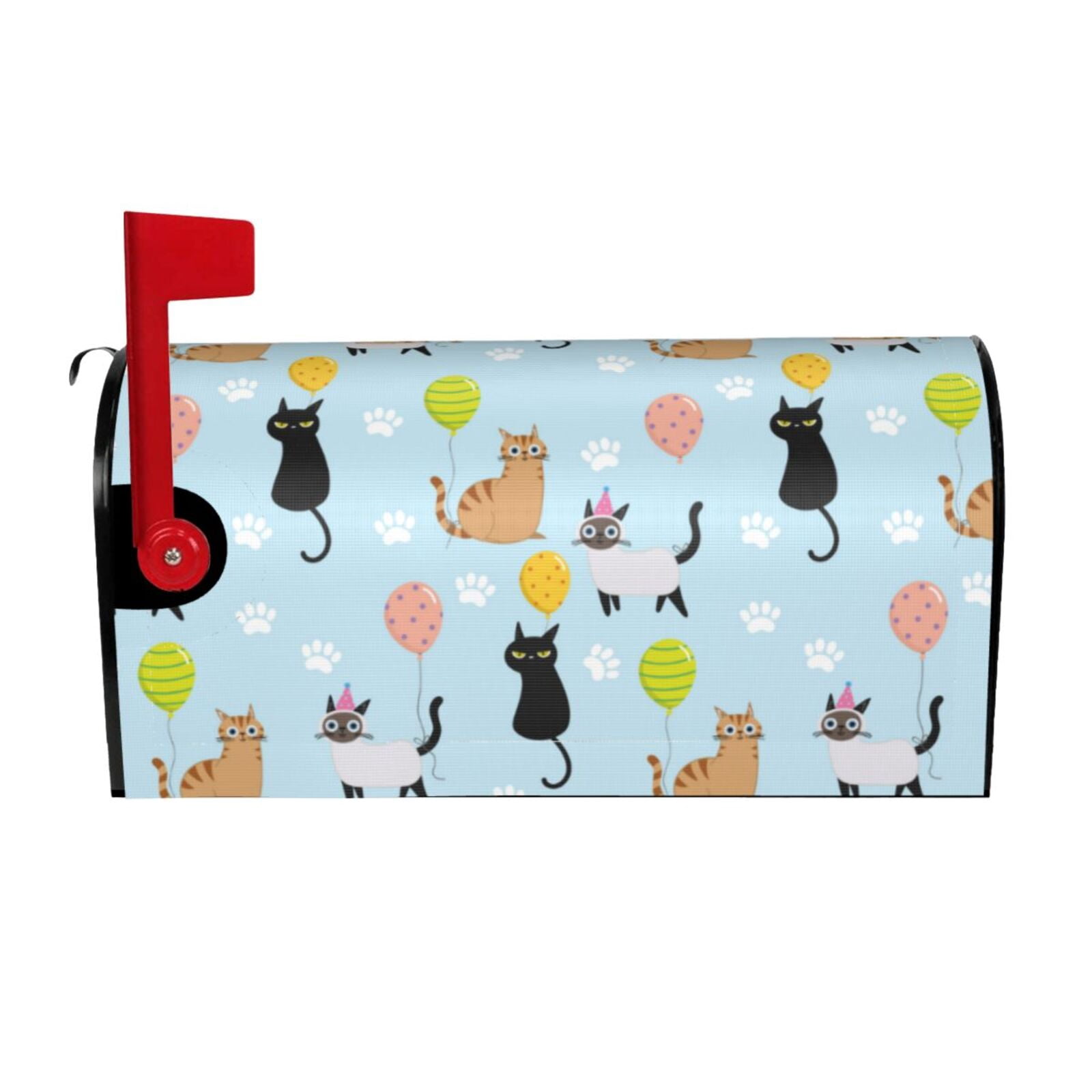 Mailbox Covers Magnetic Standard Size - Cartoon Cute Cat Colorful ...