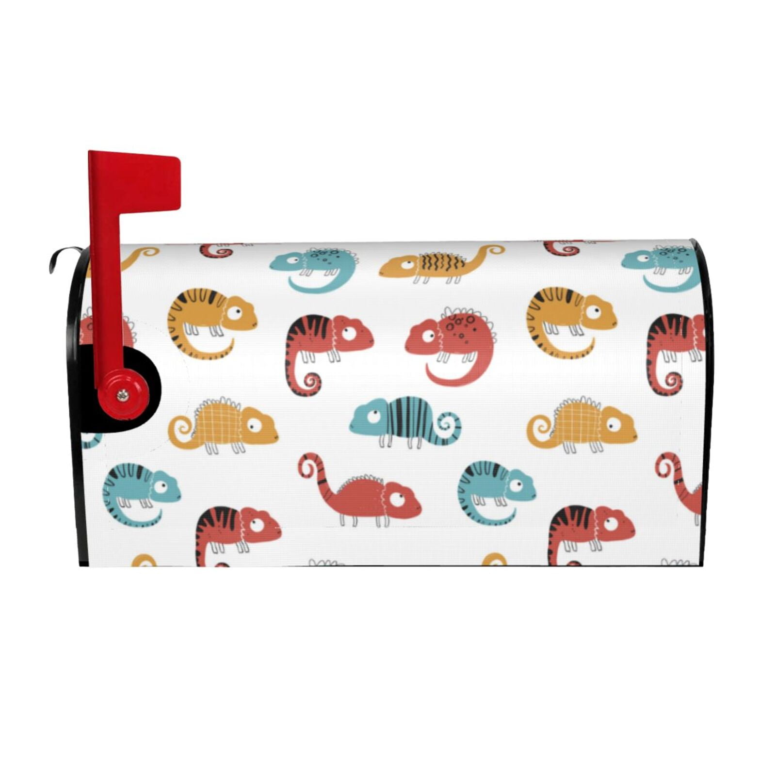 Mailbox Covers Magnetic Standard Size - Cartoon Cute Chameleon Lizard_A ...
