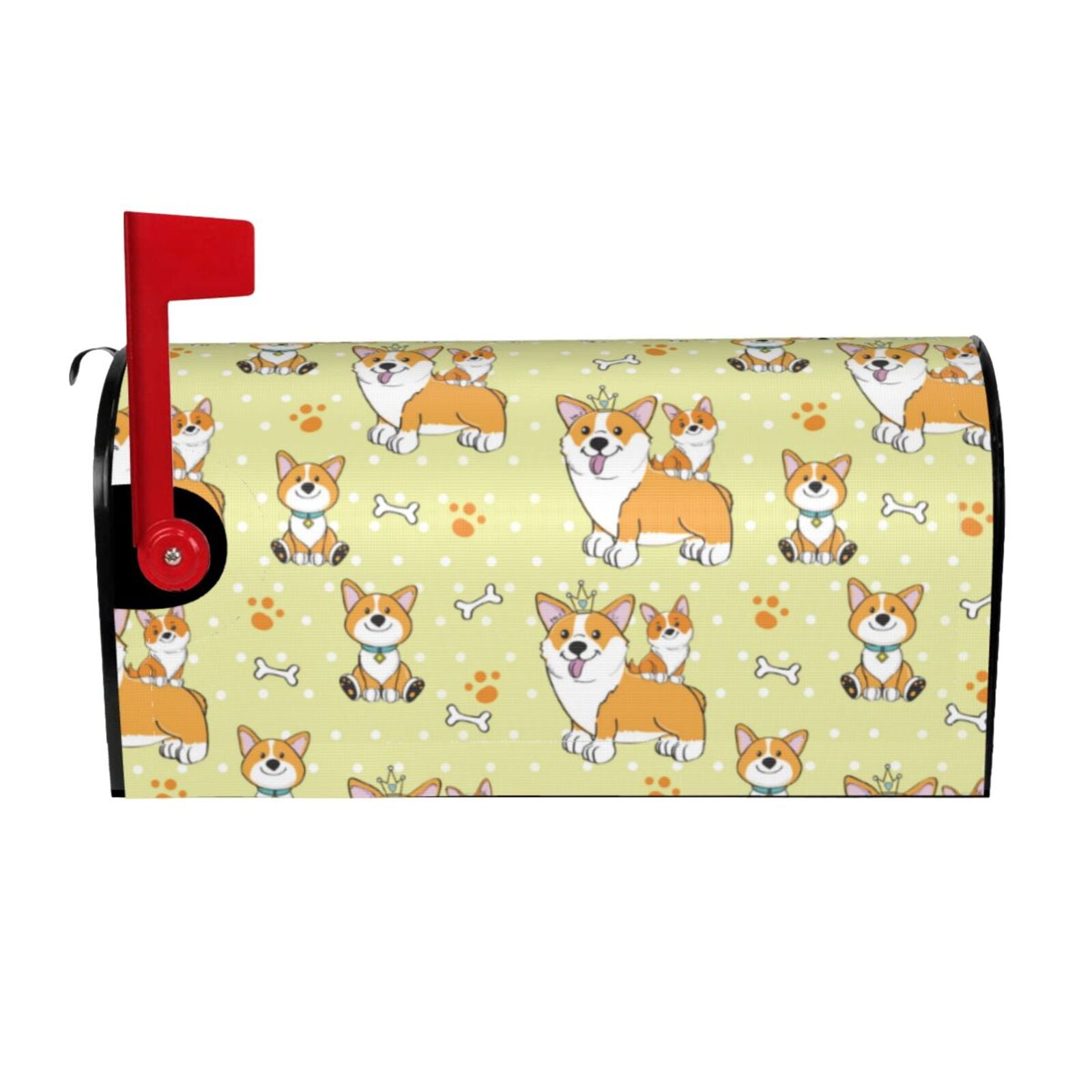 Mailbox Covers Magnetic Standard Size - Cartoon Cute Corgi Dog Funny ...
