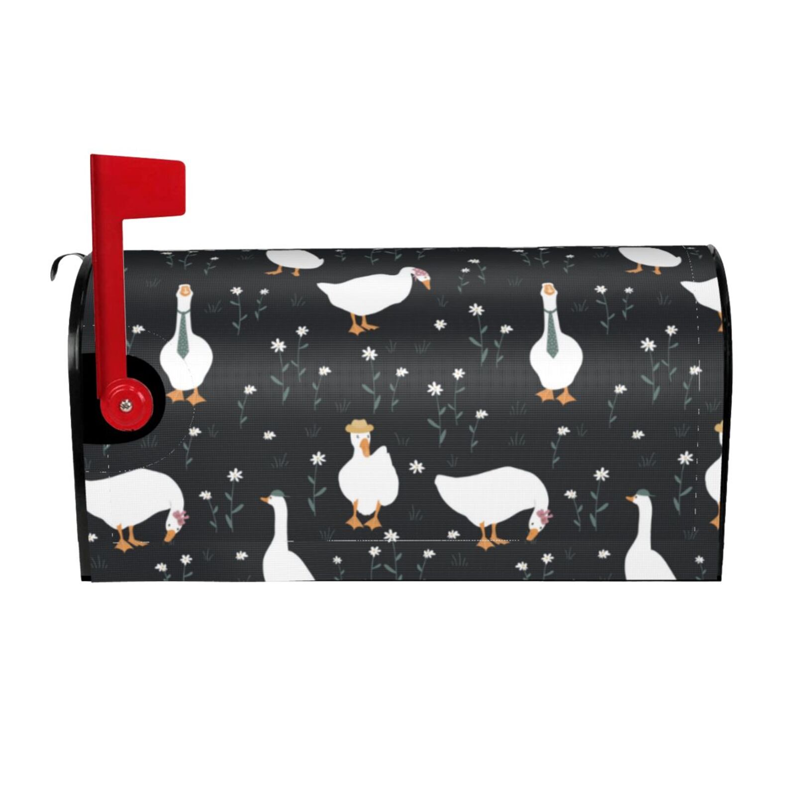 Mailbox Covers Magnetic Standard Size - Cartoon Cute Duck Hat Tie ...