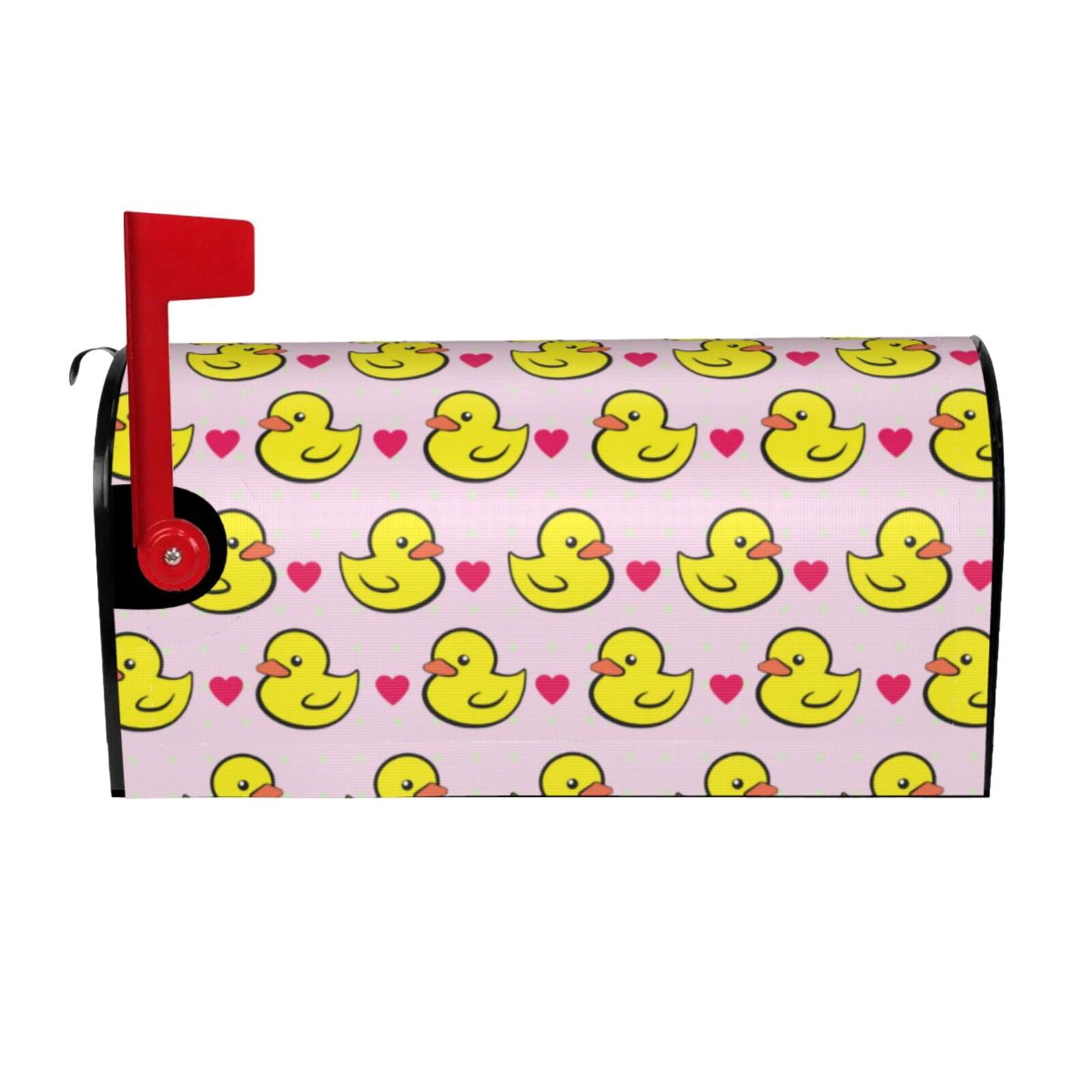 Mailbox Covers Magnetic Standard Size - Cartoon Cute Duck Love Pink ...