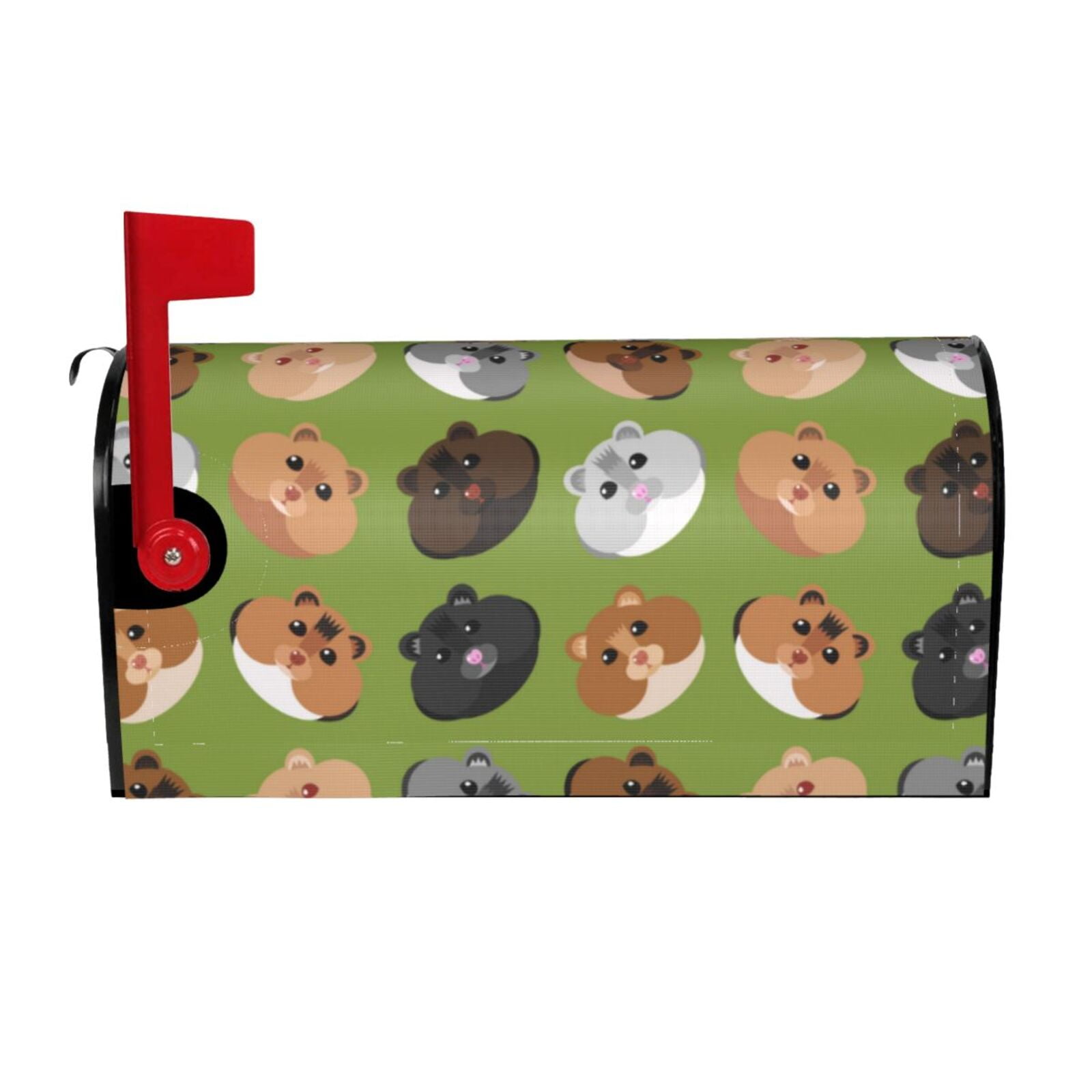 Mailbox Covers Magnetic Standard Size - Cartoon Cute Hamster Face ...