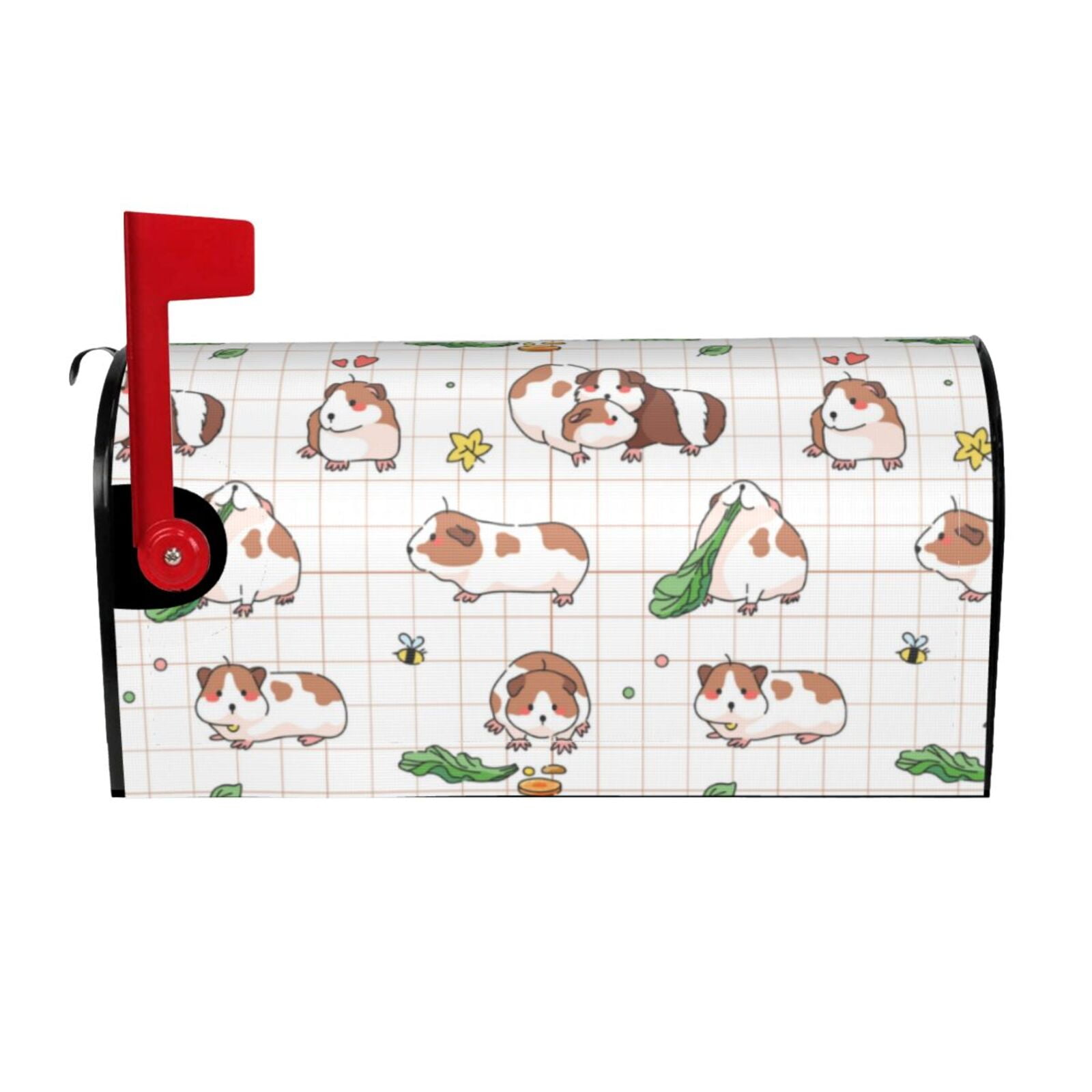 Mailbox Covers Magnetic Standard Size - Cartoon Cute Hamster Greens ...