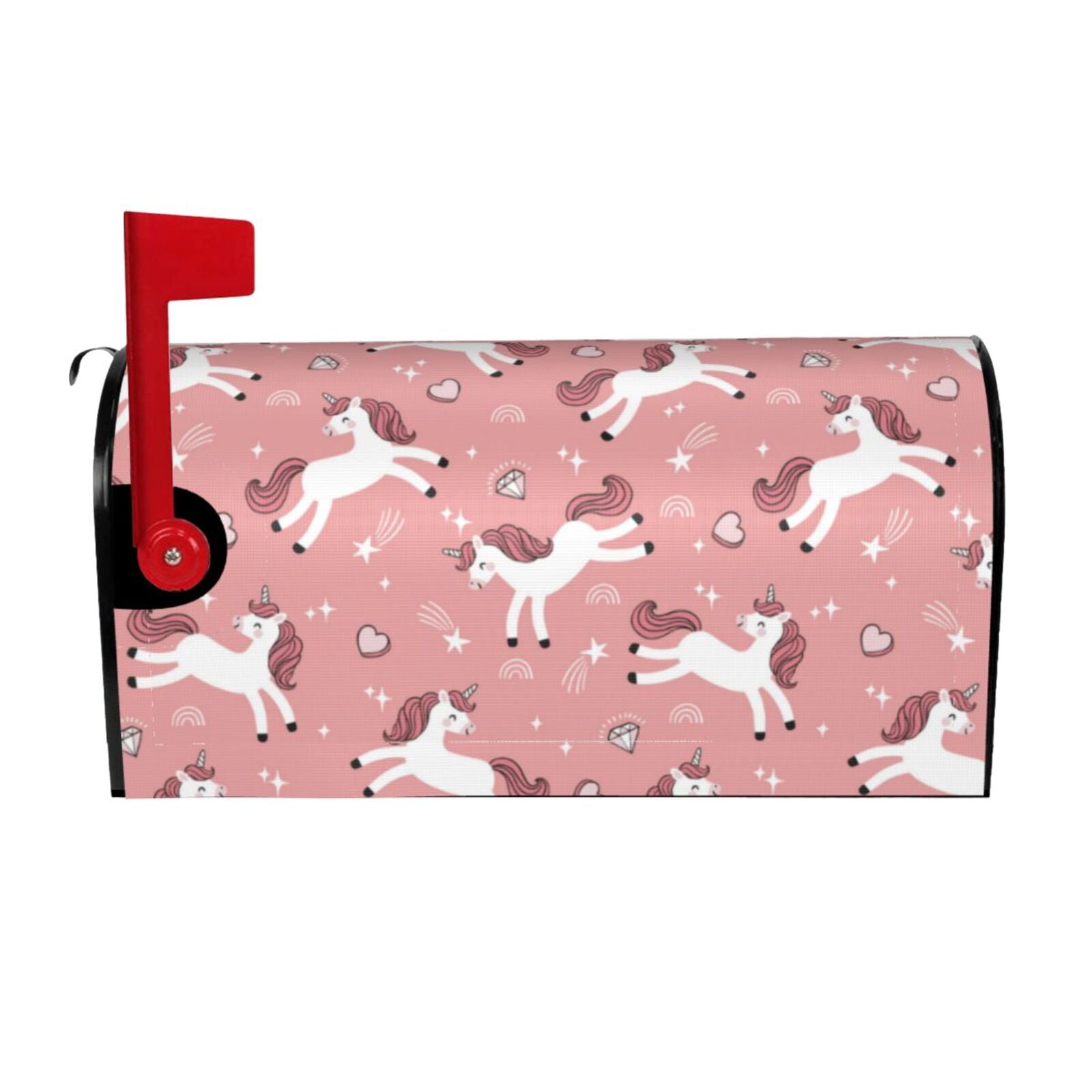Mailbox Covers Magnetic Standard Size - Cartoon Cute Horse Love Pink ...