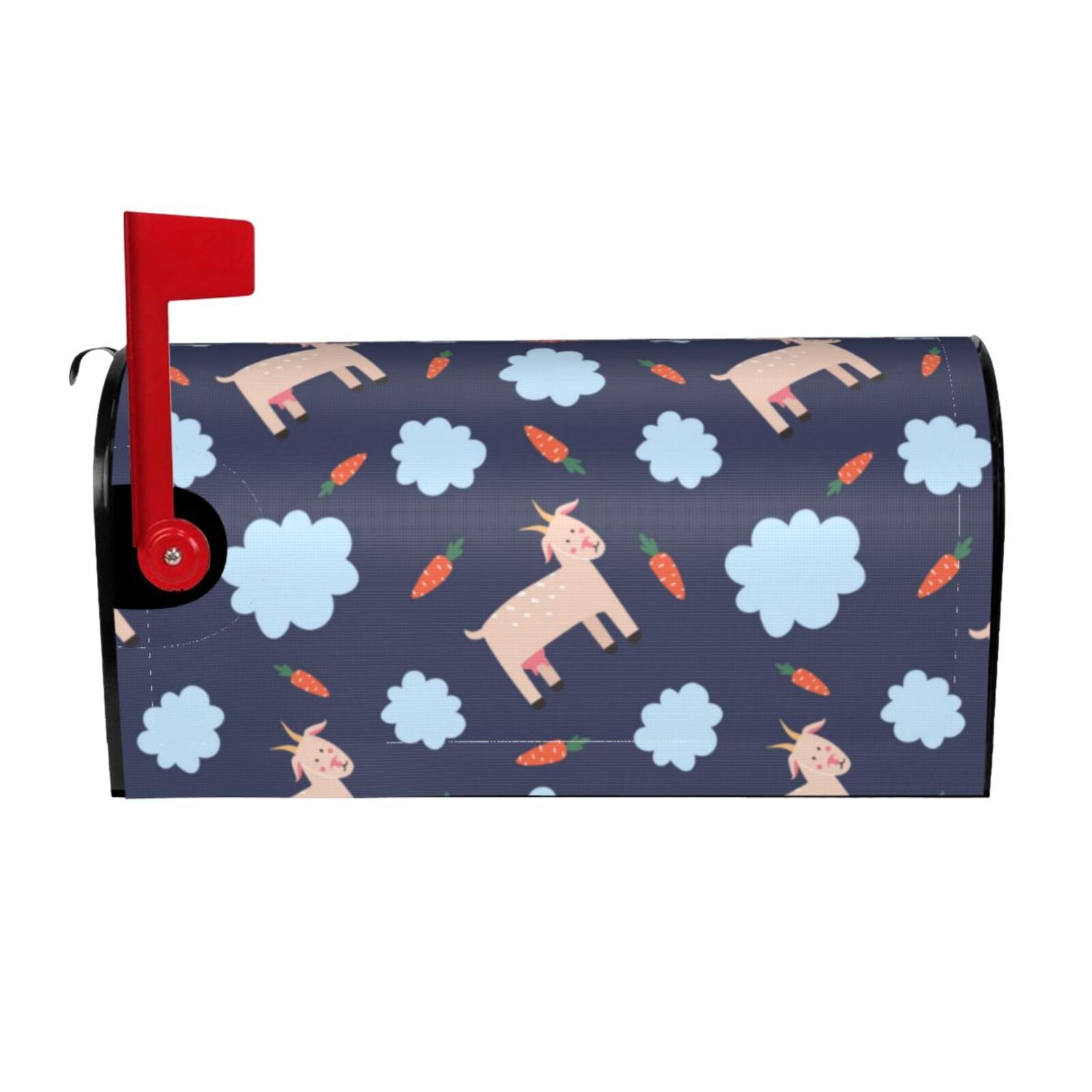 Mailbox Covers Magnetic Standard Size - Cartoon Funny Cute Goat Radish ...