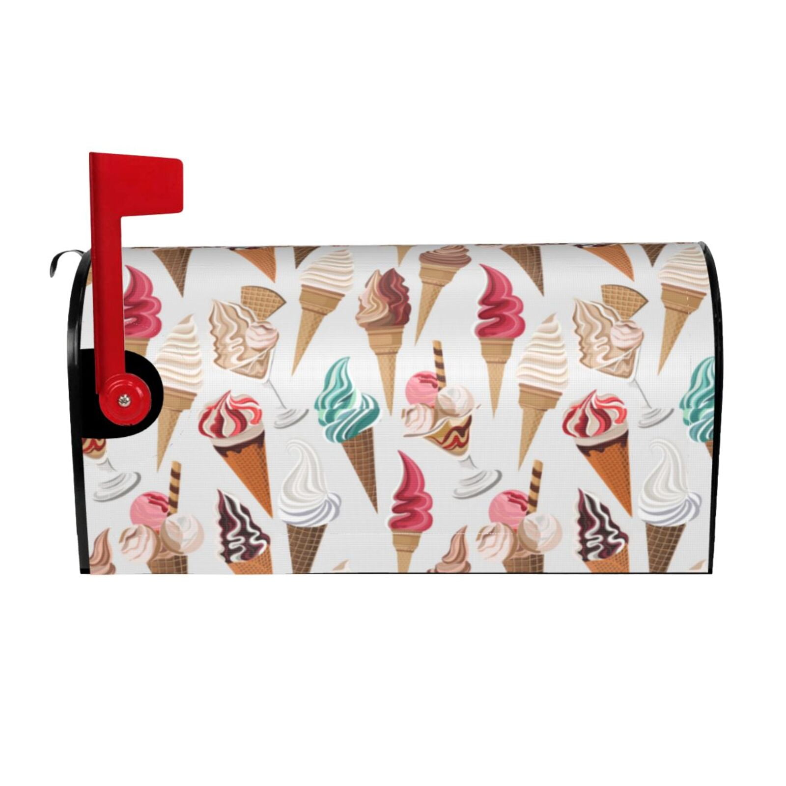 Mailbox Covers Magnetic Standard Size - Cartoon Ice Cream Print ...