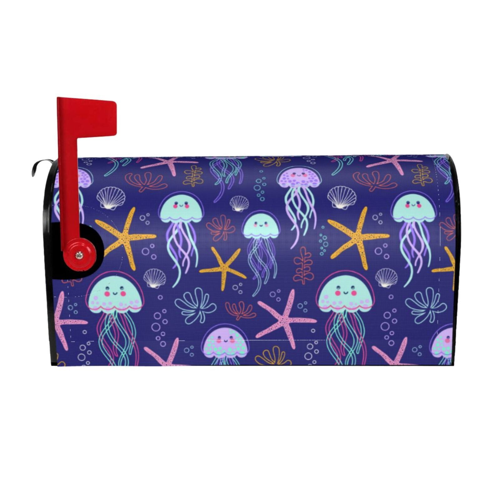 Mailbox Covers Magnetic Standard Size - Cartoon Jellyfish Scallop ...