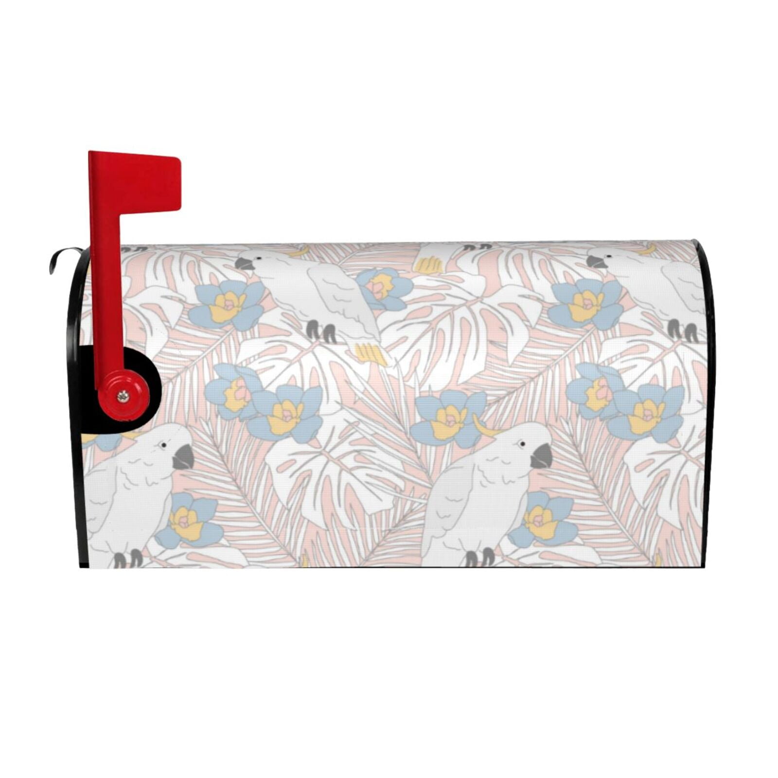 Mailbox Covers Magnetic Standard Size - Cartoon Palm Leaf Monstera ...