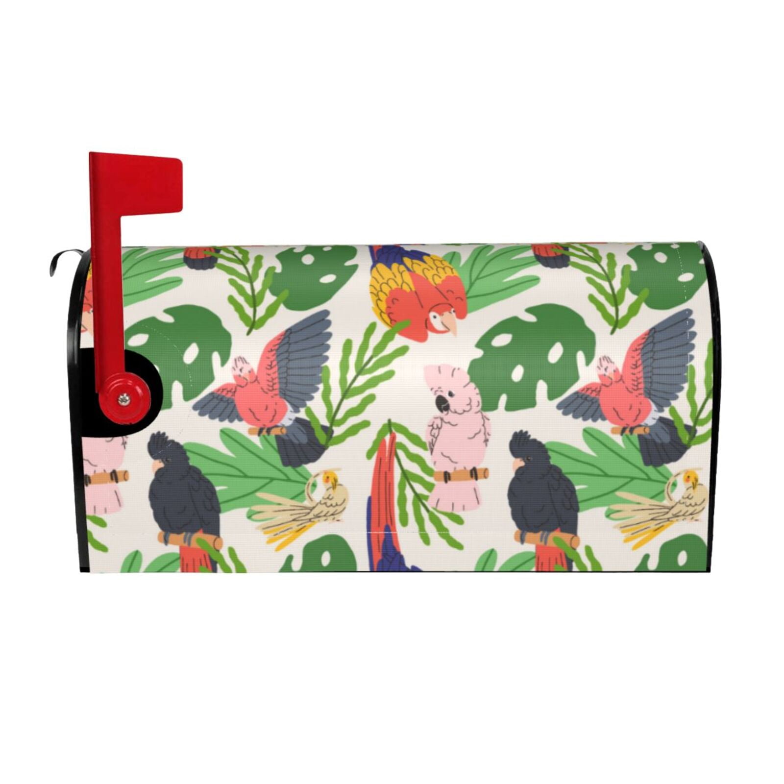 Mailbox Covers Magnetic Standard Size - Cartoon Parrot Cute Plant ...