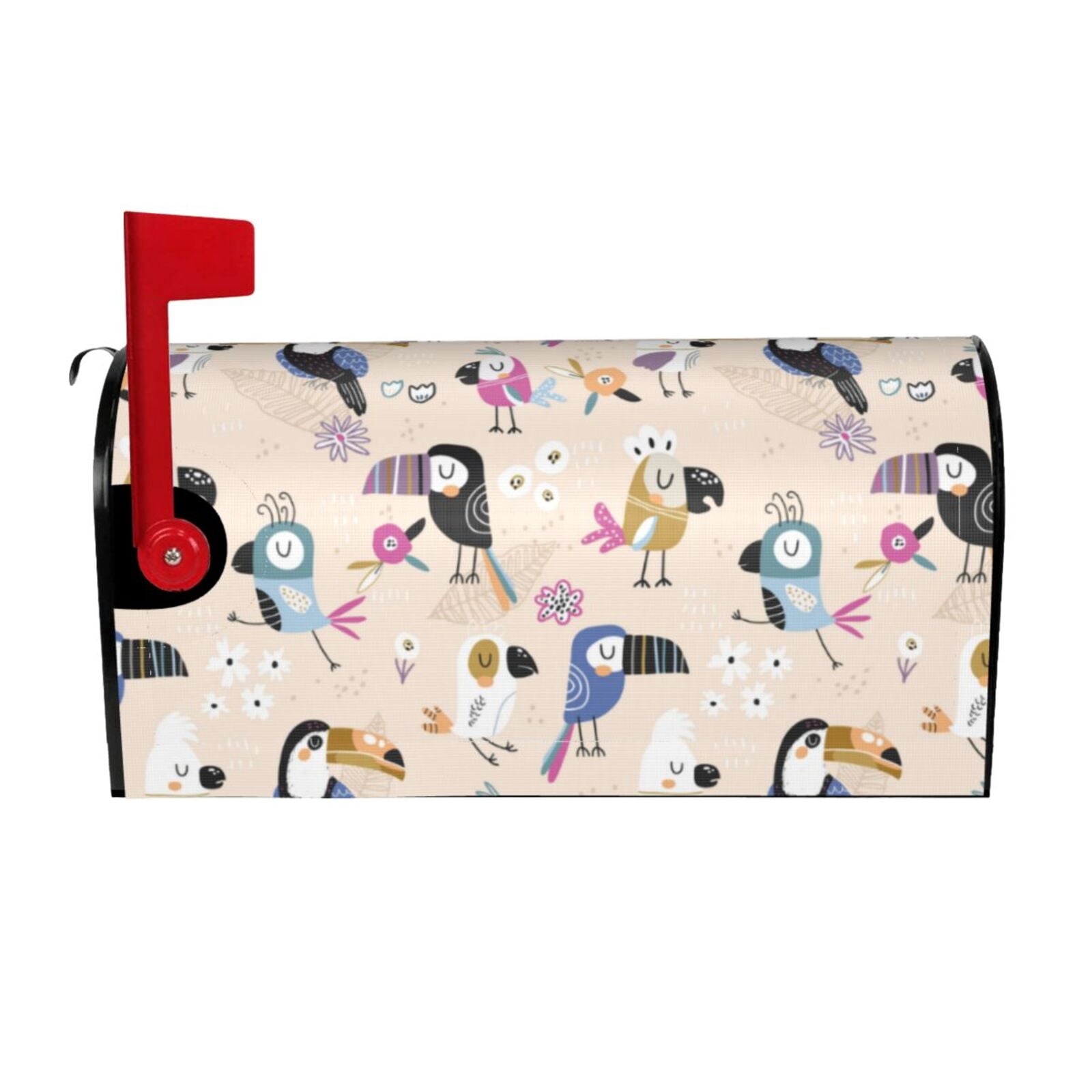 Mailbox Covers Magnetic Standard Size - Cartoon Parrot Cute Toucan ...