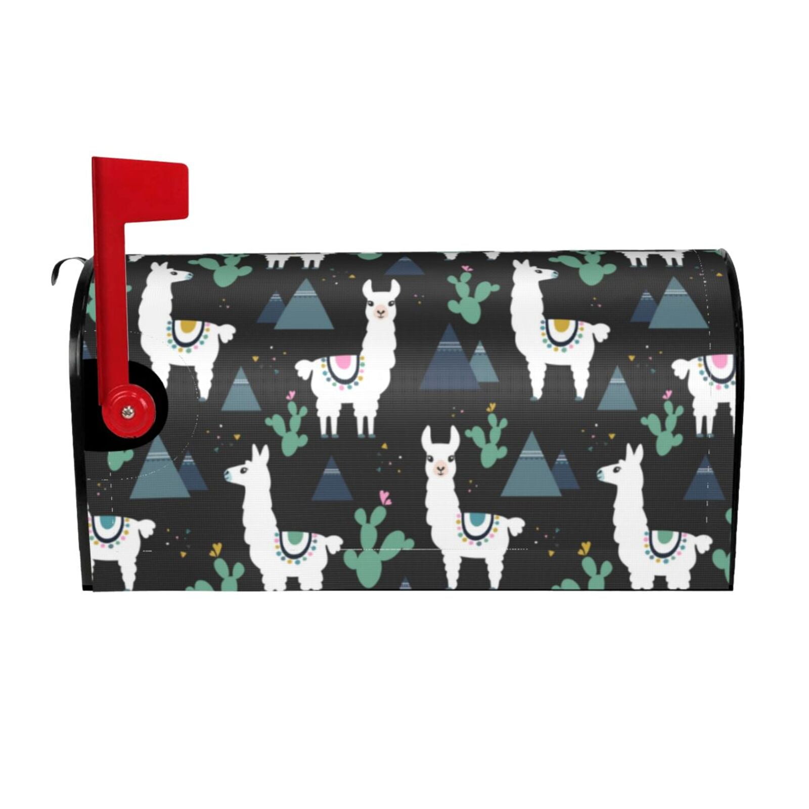 Mailbox Covers Magnetic Standard Size - Cartoon Pyramid Cute Alpaca ...