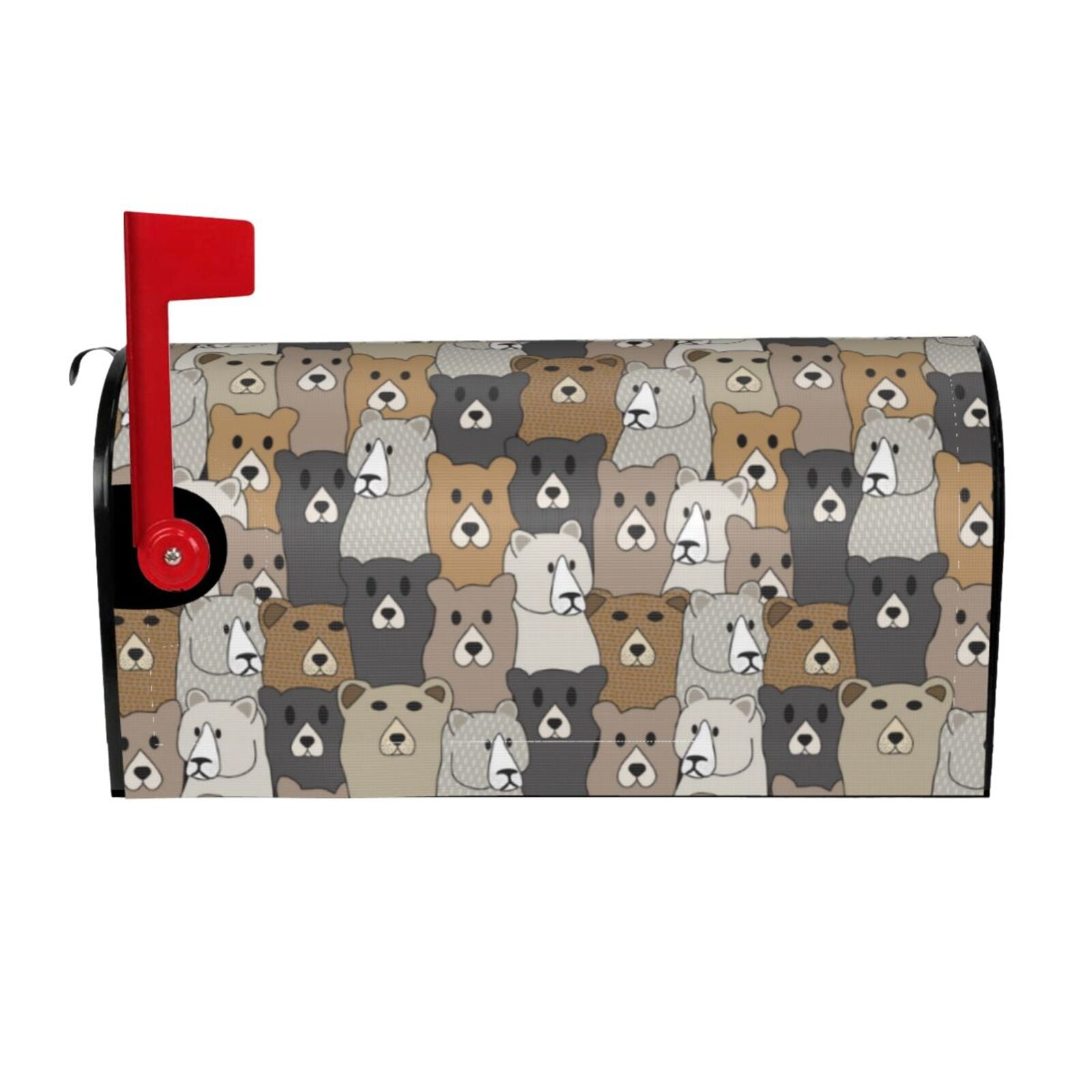 Mailbox Covers Magnetic Standard Size - Cartoon bear Waterproof Mailbox ...