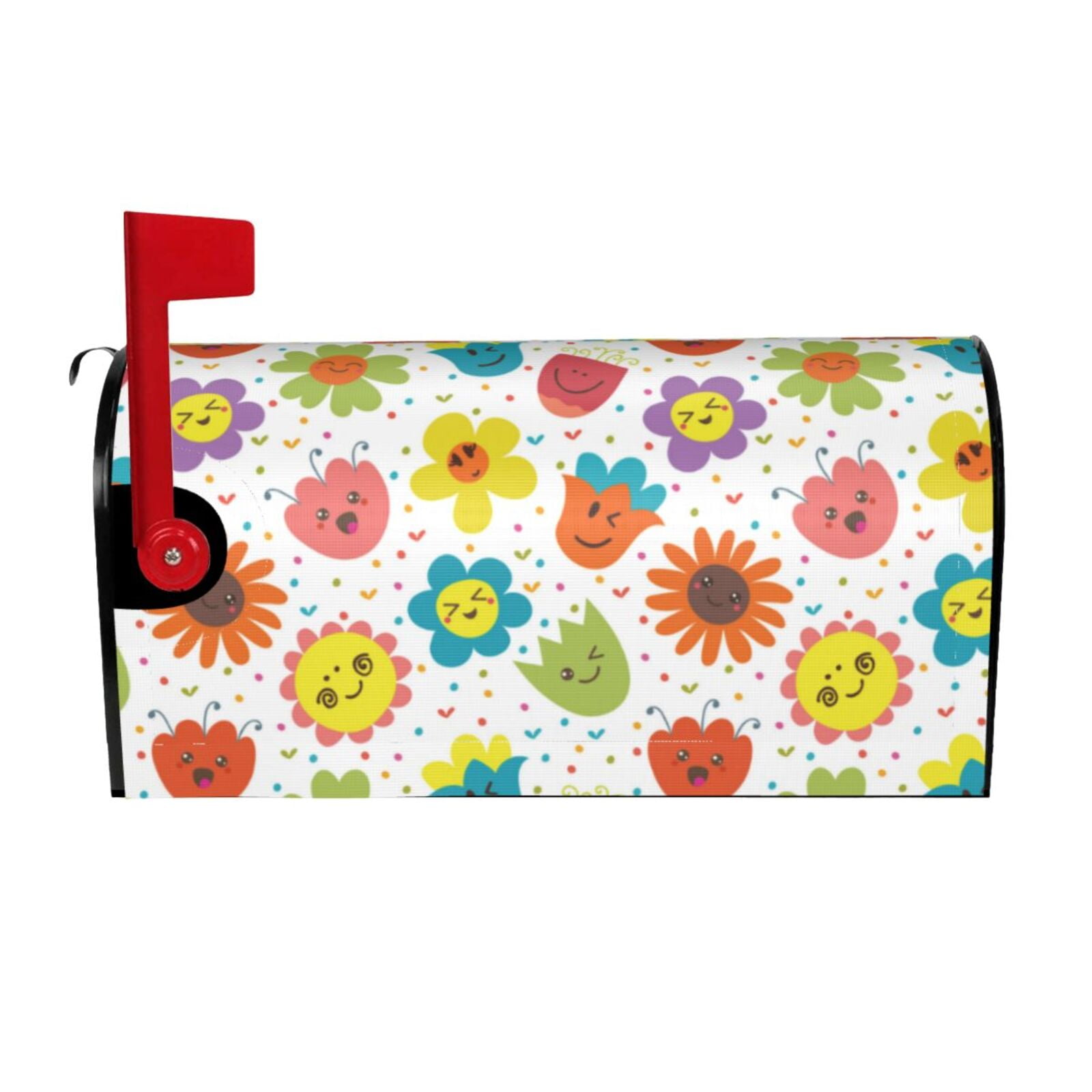 Mailbox Covers Magnetic Standard Size - Cartoon flowers A Waterproof ...