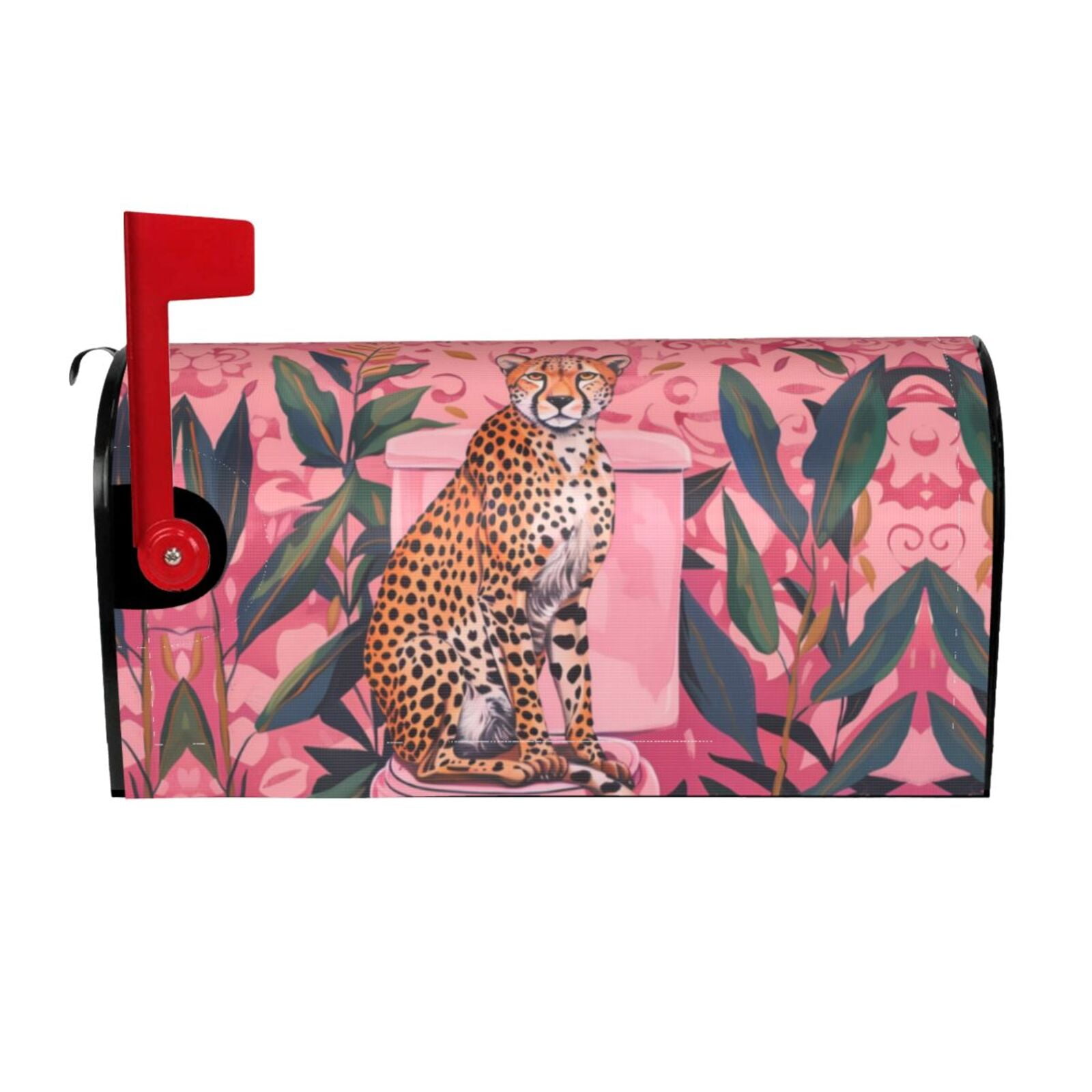 Mailbox Covers Magnetic Standard Size - Cheetah On Toilet Humor Art ...