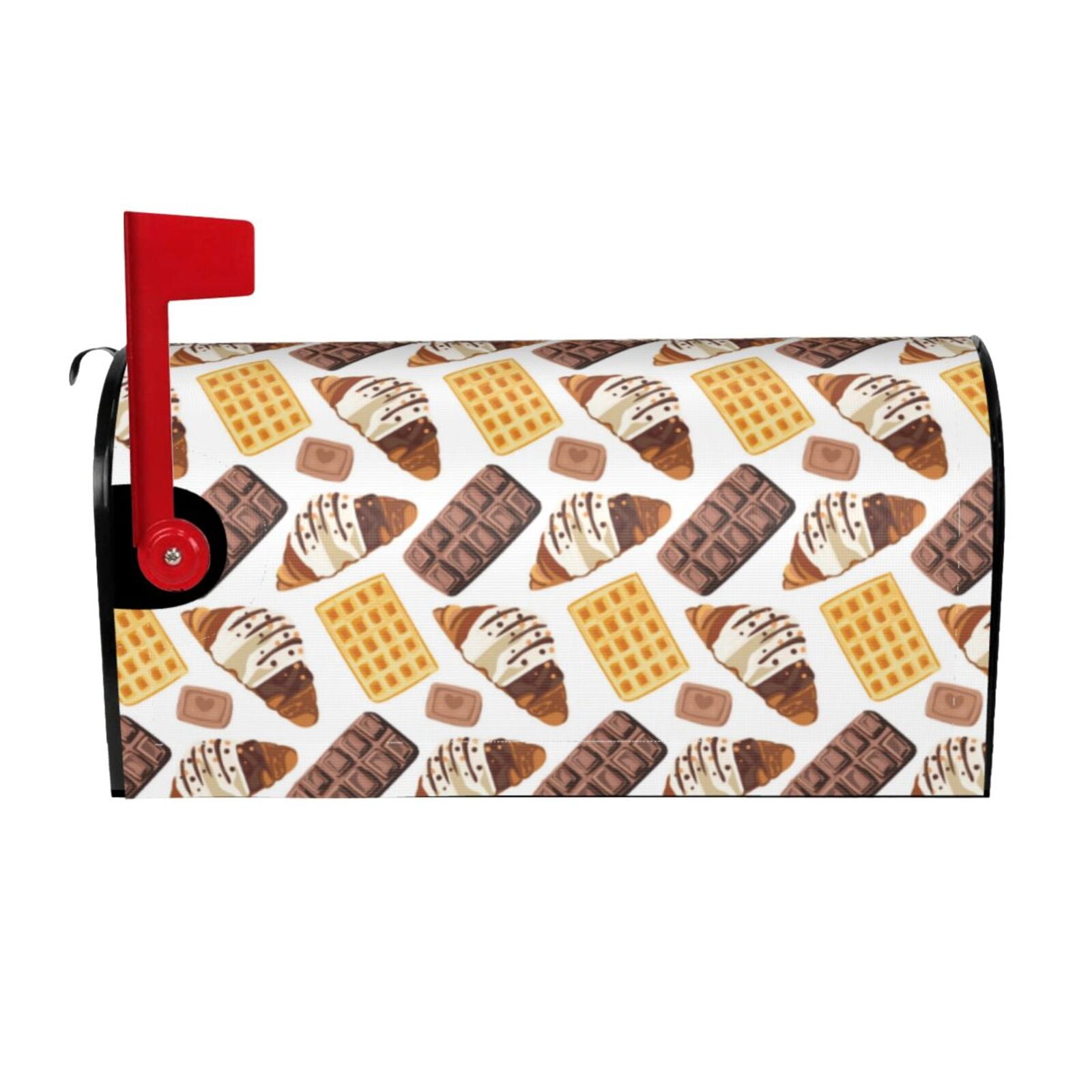 Mailbox Covers Magnetic Standard Size - Chocolate Bread Waffle Print ...