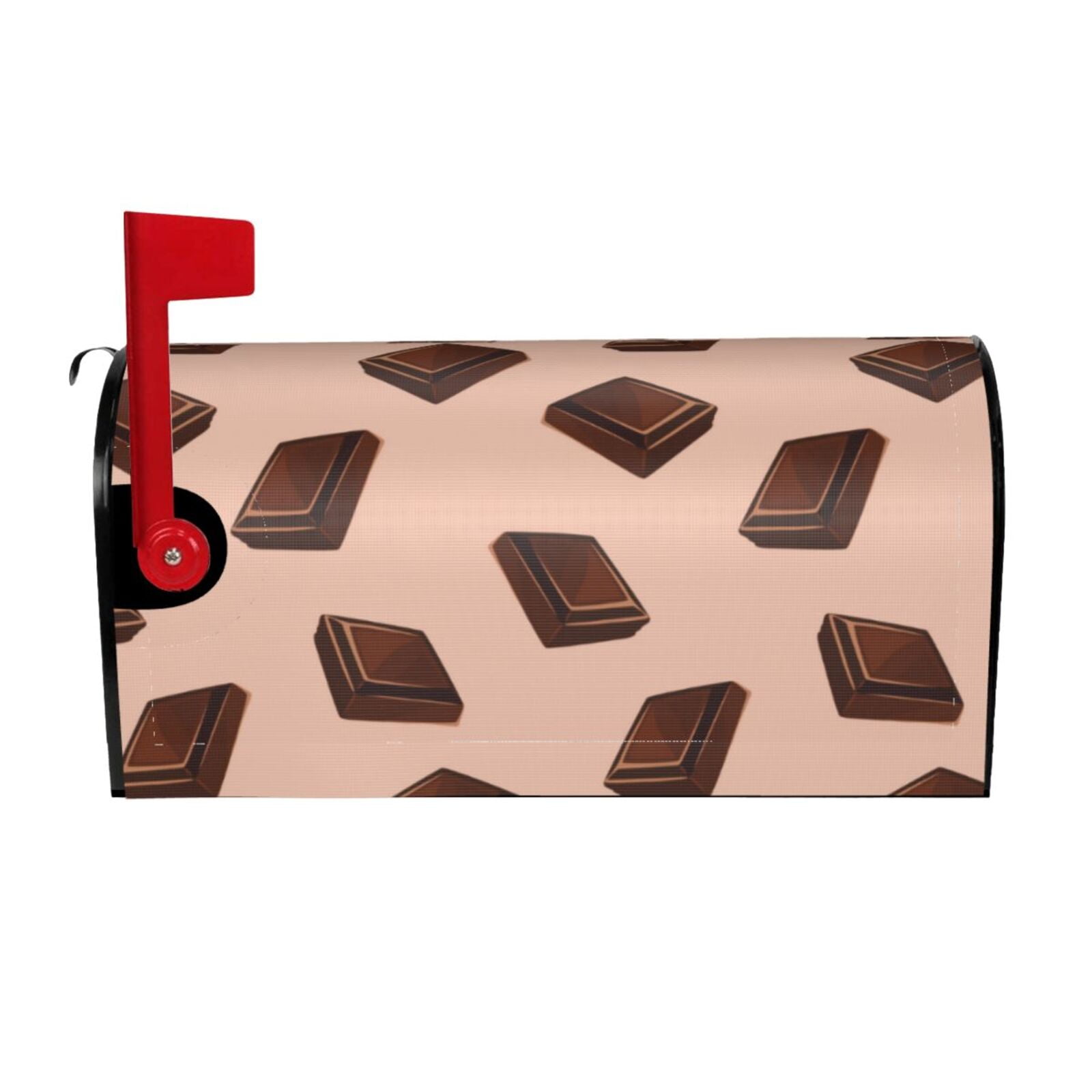 Mailbox Covers Magnetic Standard Size - Chocolate Chunk Brown Print ...