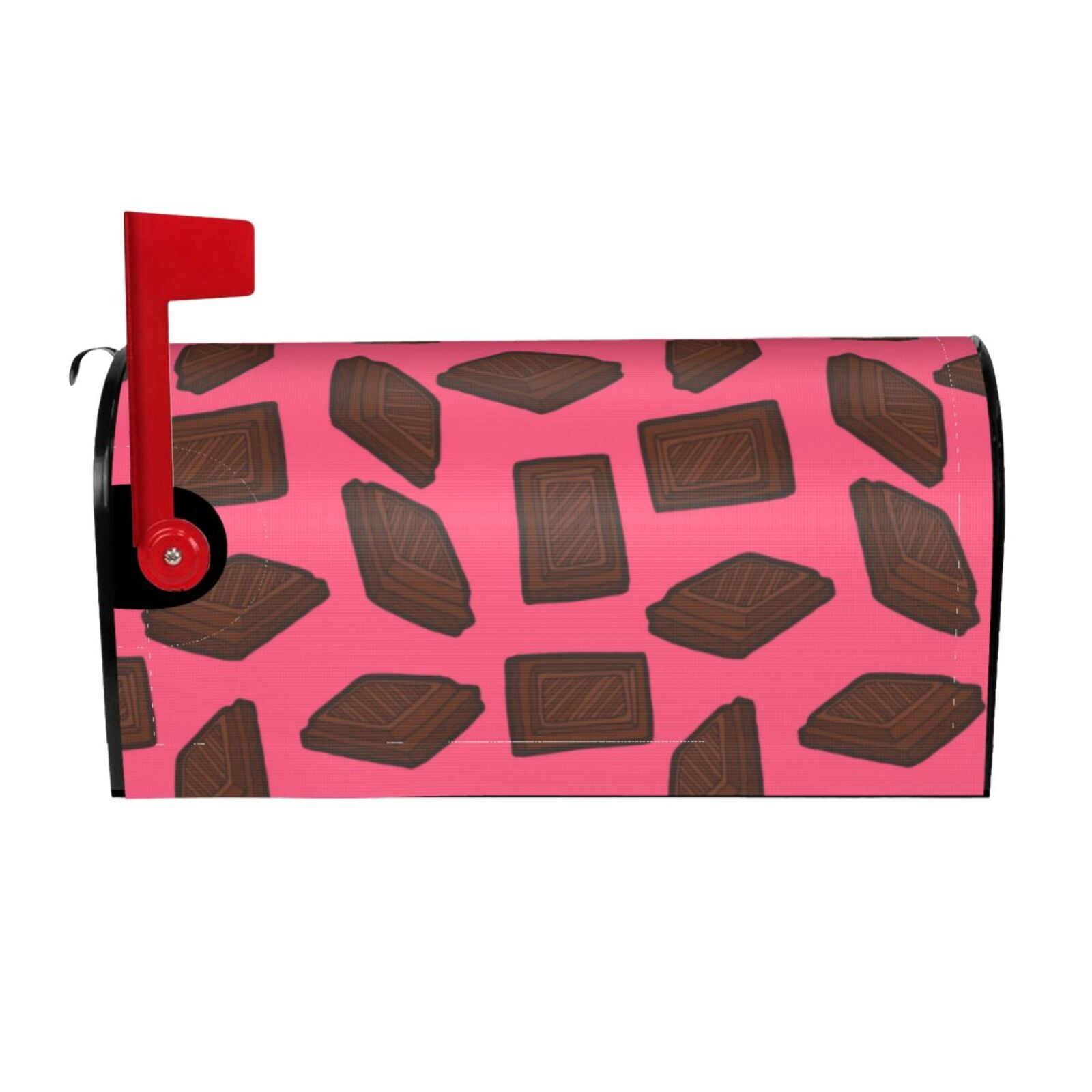 Mailbox Covers Magnetic Standard Size - Chocolate Print Pink Waterproof ...