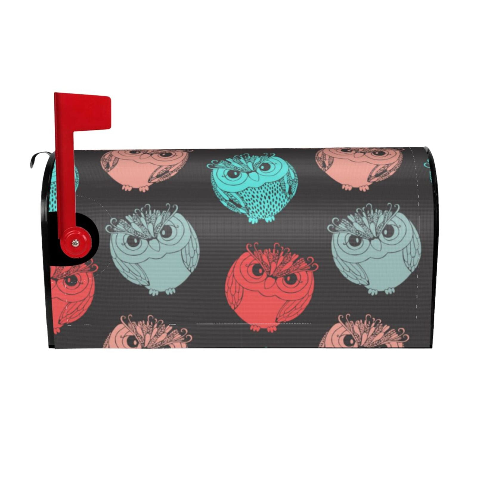 Mailbox Covers Magnetic Standard Size - Chubby Cute Owls Waterproof ...