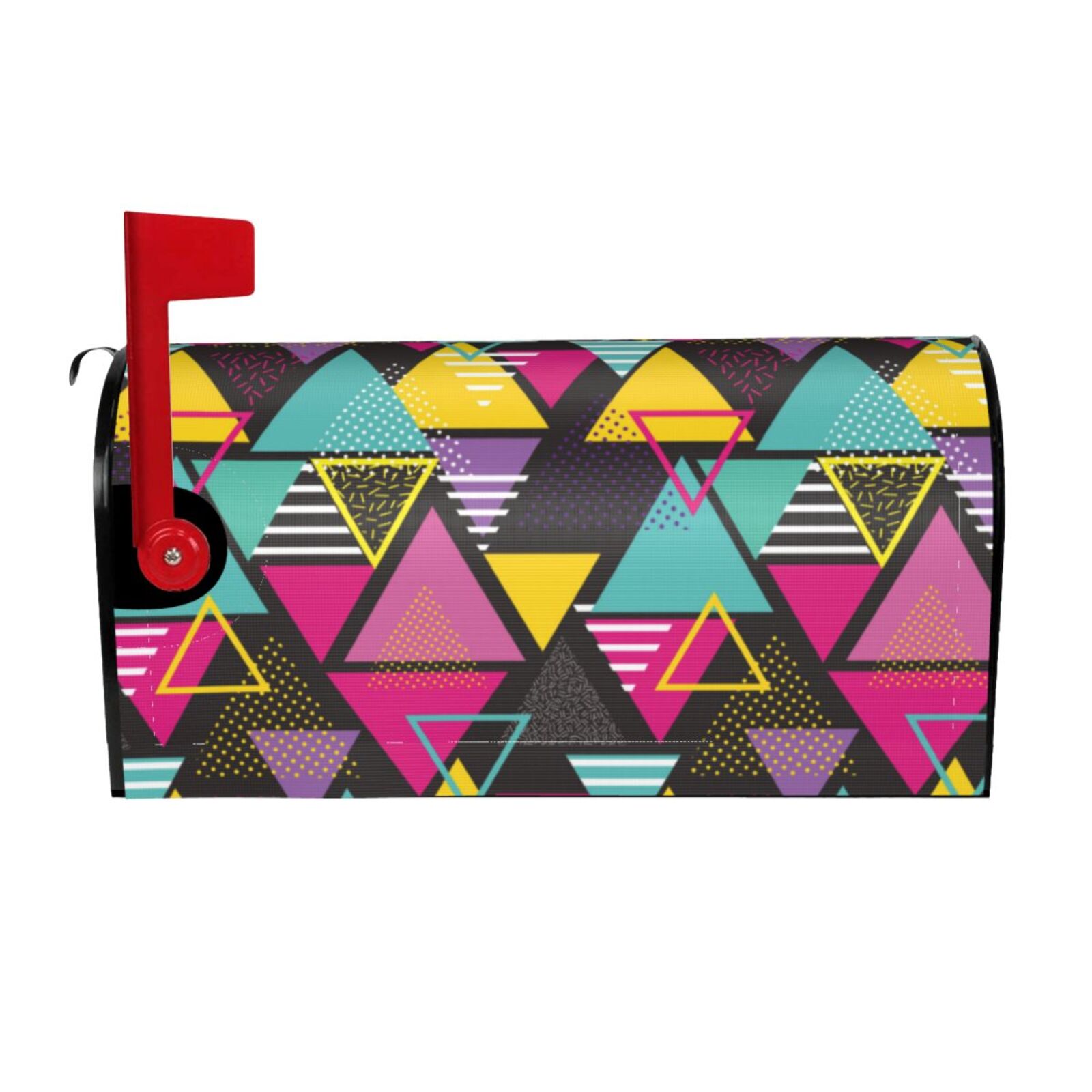 Mailbox Covers Magnetic Standard Size - Classic Colorful Triangle ...