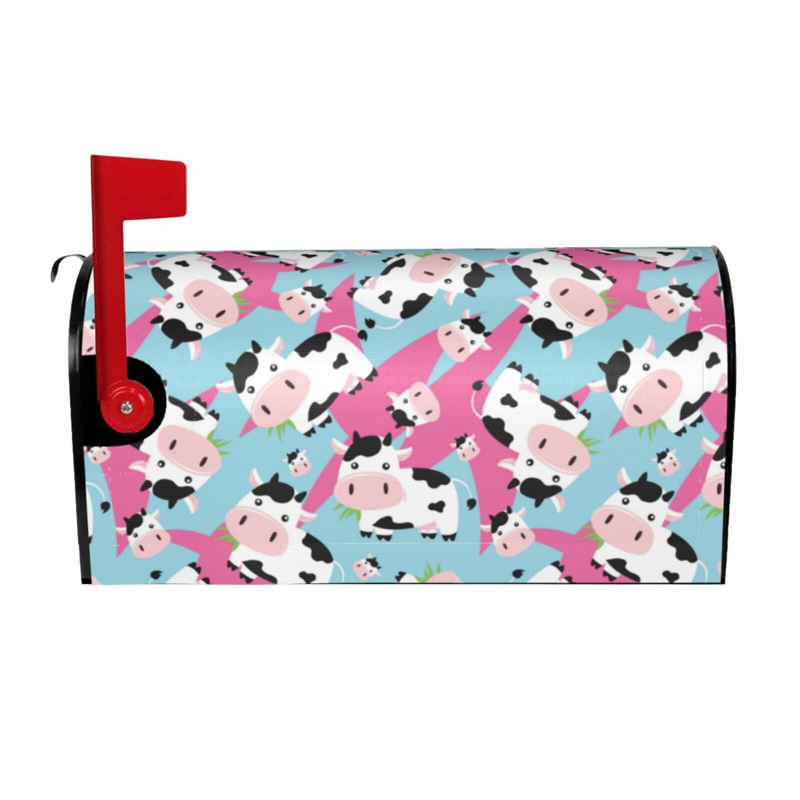 Mailbox Covers Magnetic Standard Size - Classic Funny Cute Cow Eating ...