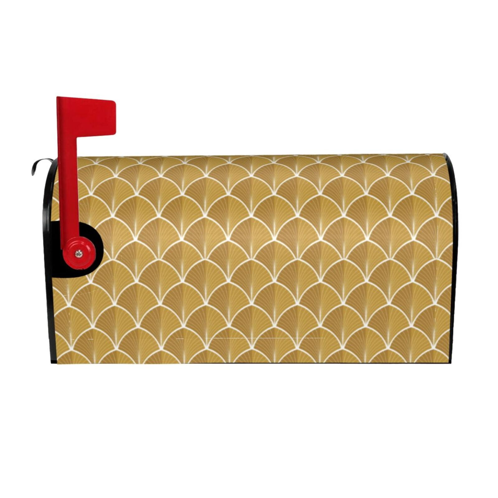 Mailbox Covers Magnetic Standard Size - Classic scale yellow print ...