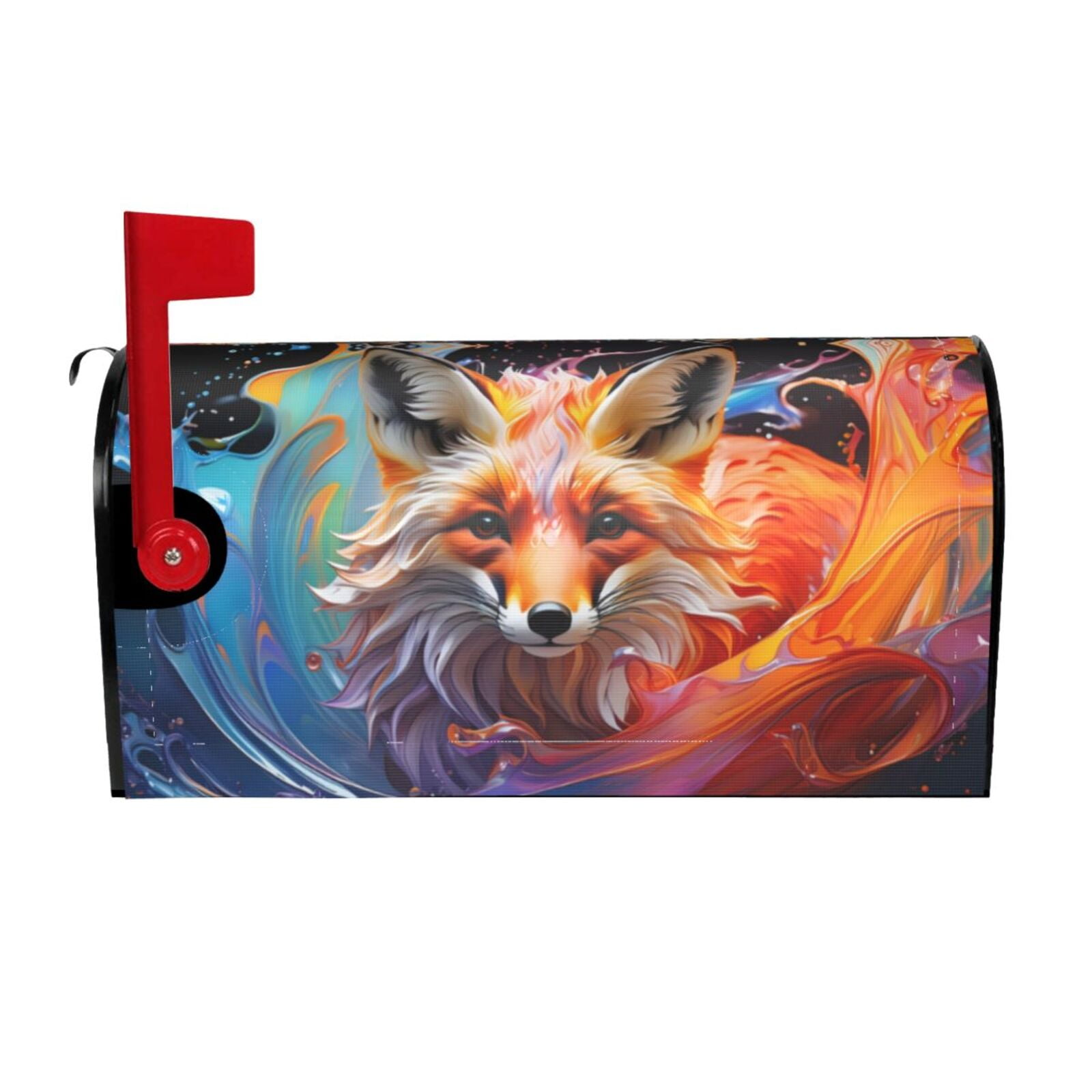 Mailbox Covers Magnetic Standard Size - Color Splash Fox Portrait ...