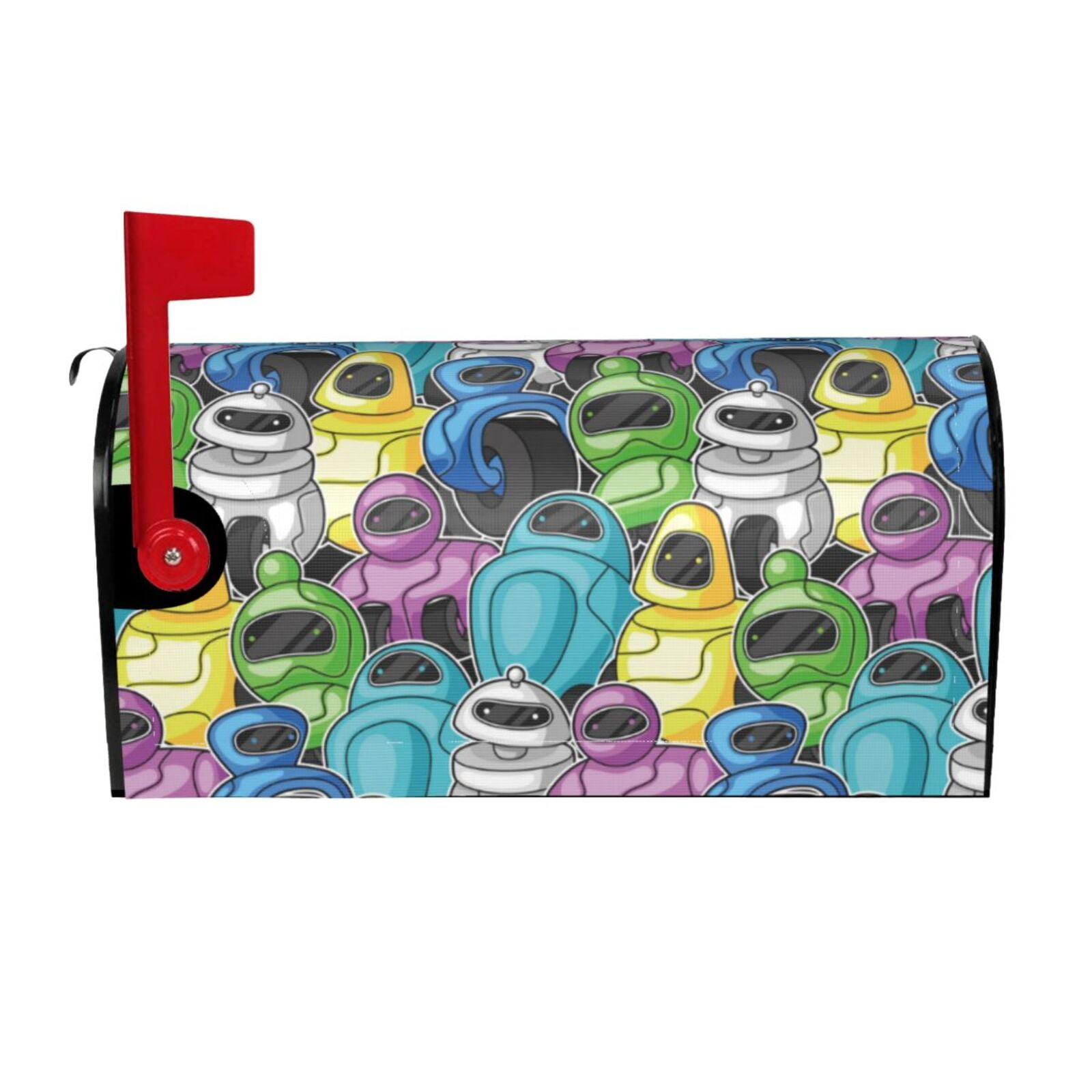 Mailbox Covers Magnetic Standard Size - Color robot Waterproof Mailbox ...