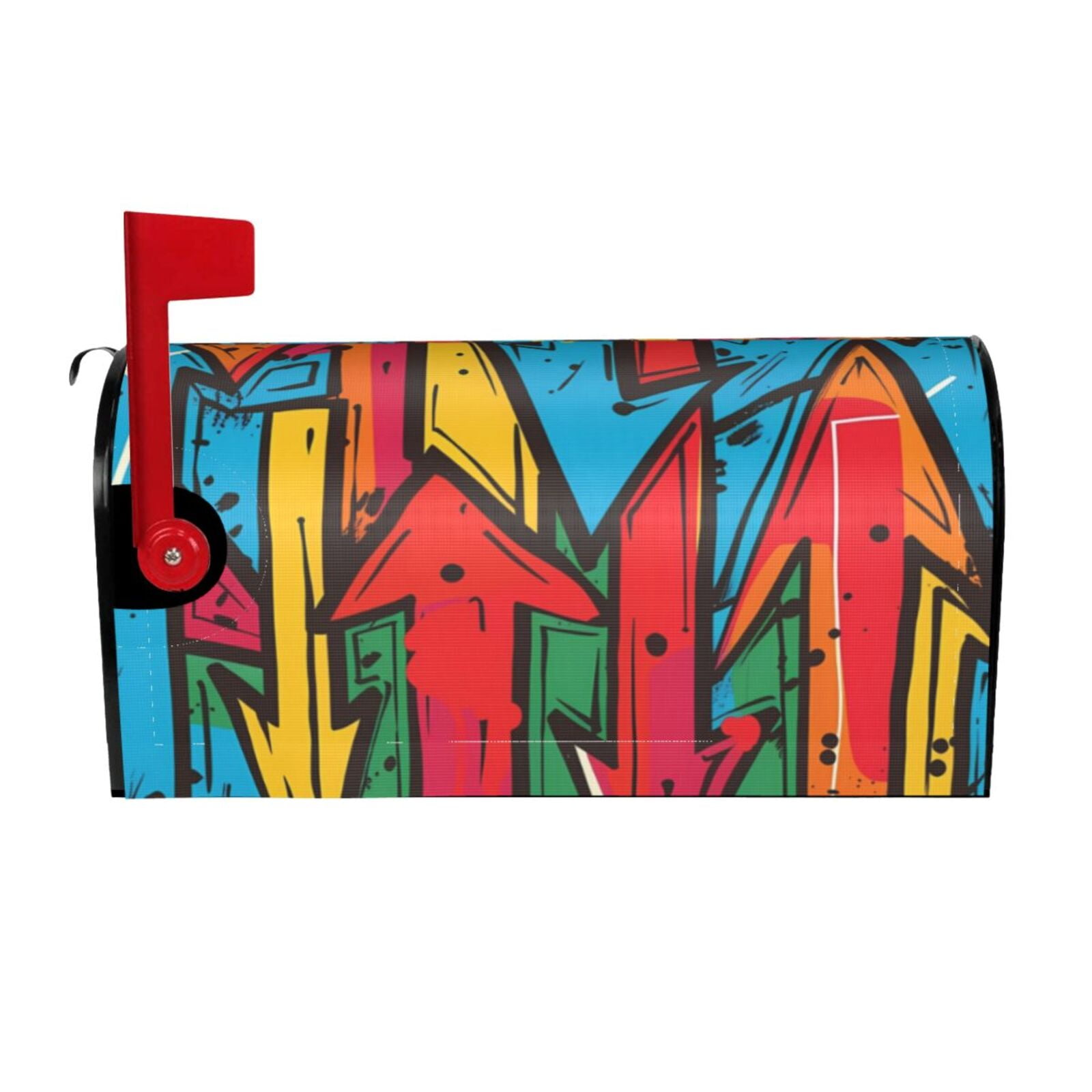 Mailbox Covers Magnetic Standard Size - Colorful Arrow Graffiti Pattern ...