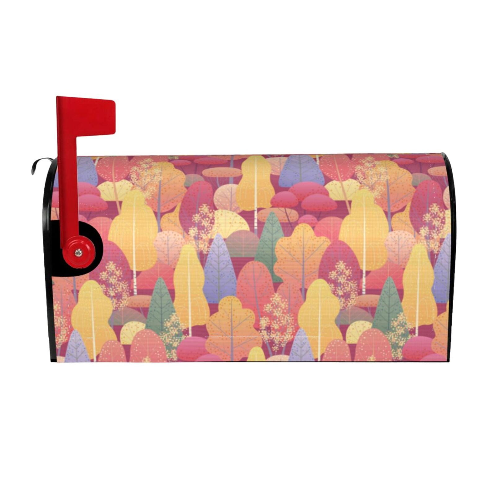 Mailbox Covers Magnetic Standard Size - Colorful Autumn Forest Trees ...