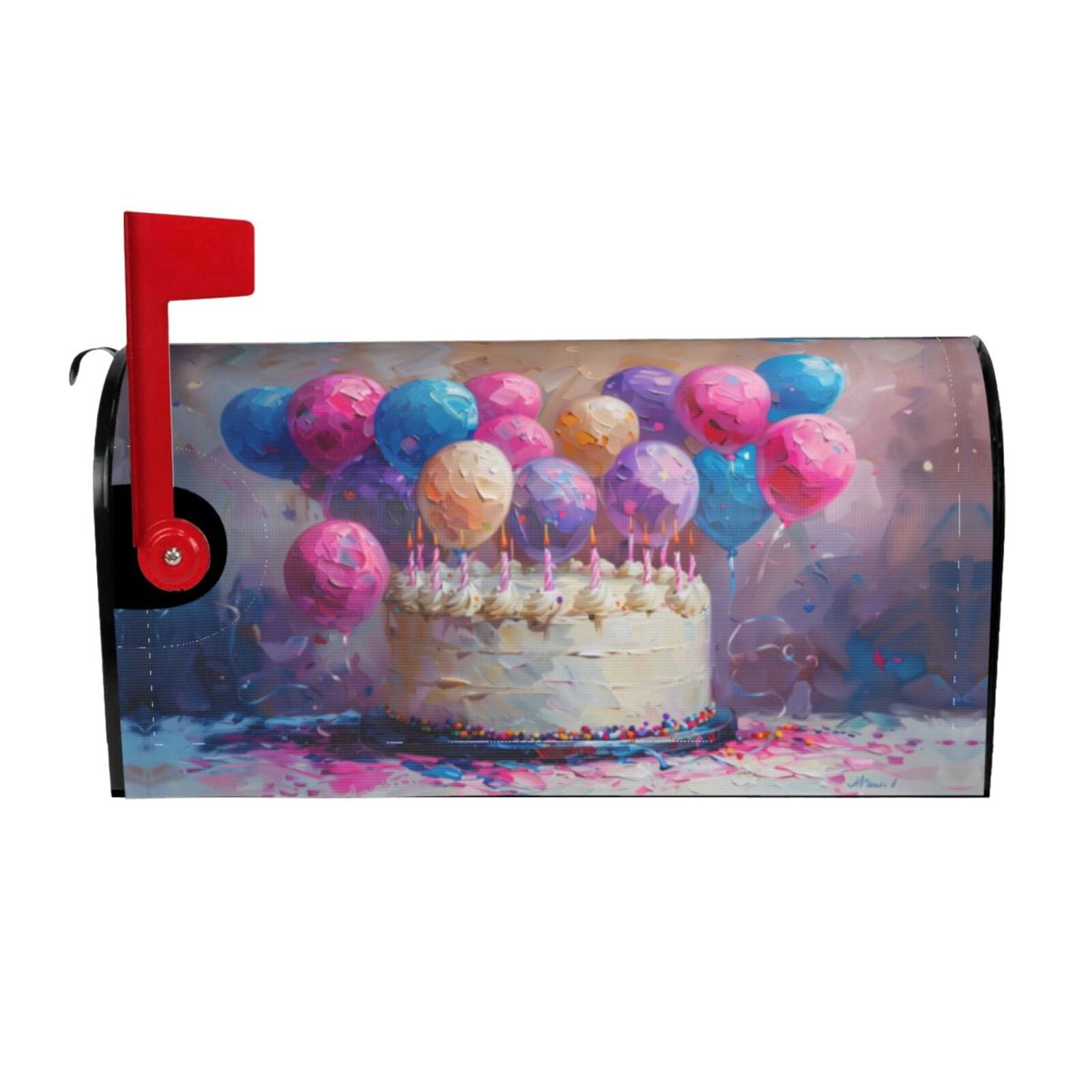 Mailbox Covers Magnetic Standard Size - Colorful Balloon Cake ...