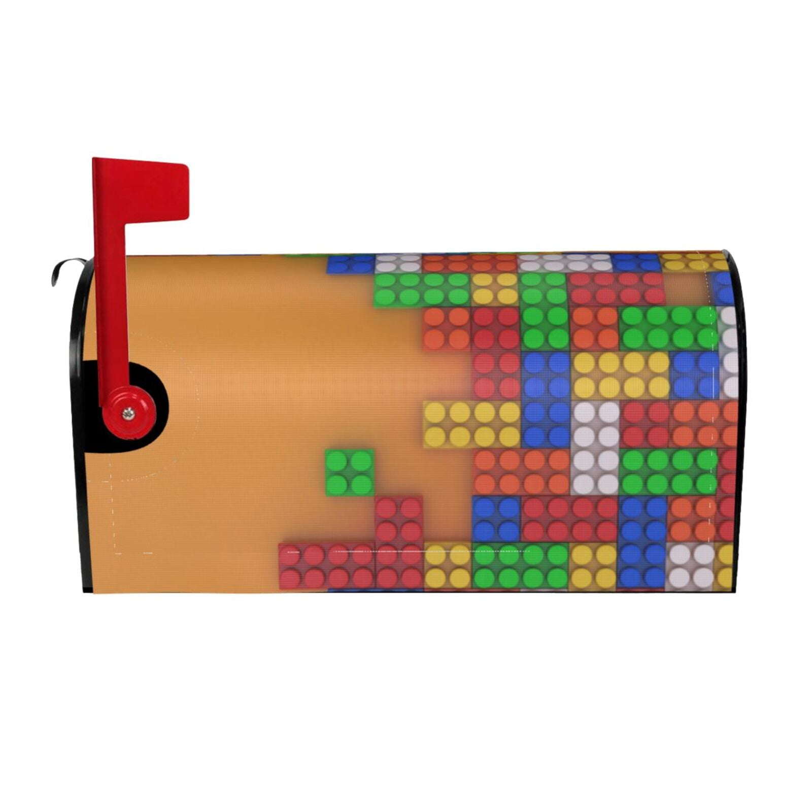 Mailbox Covers Magnetic Standard Size - Colorful Building Blocks A ...