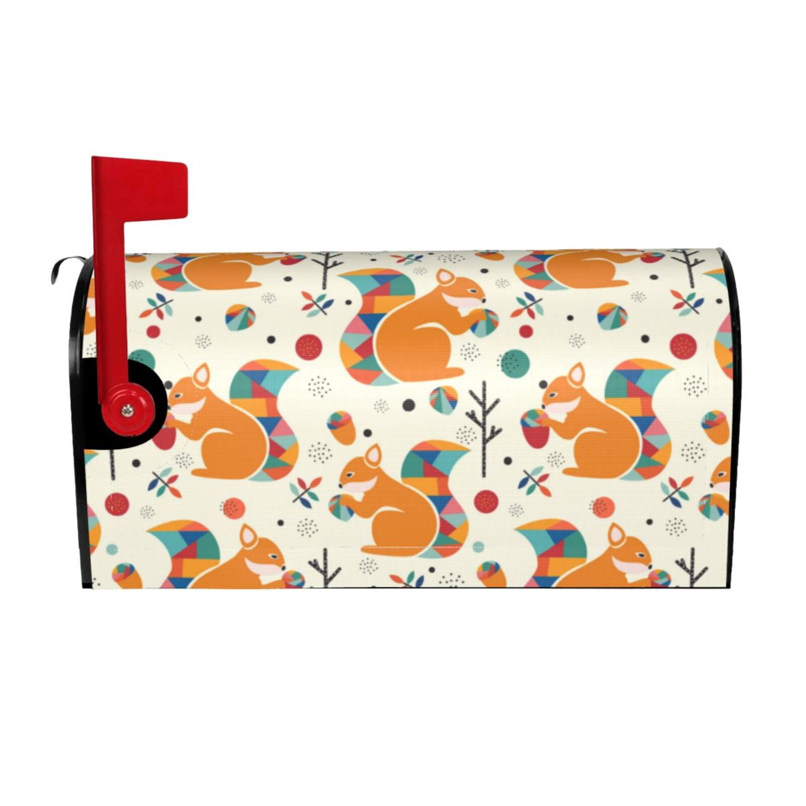 Mailbox Covers Magnetic Standard Size - Colorful Cartoon Cute Squirrel ...