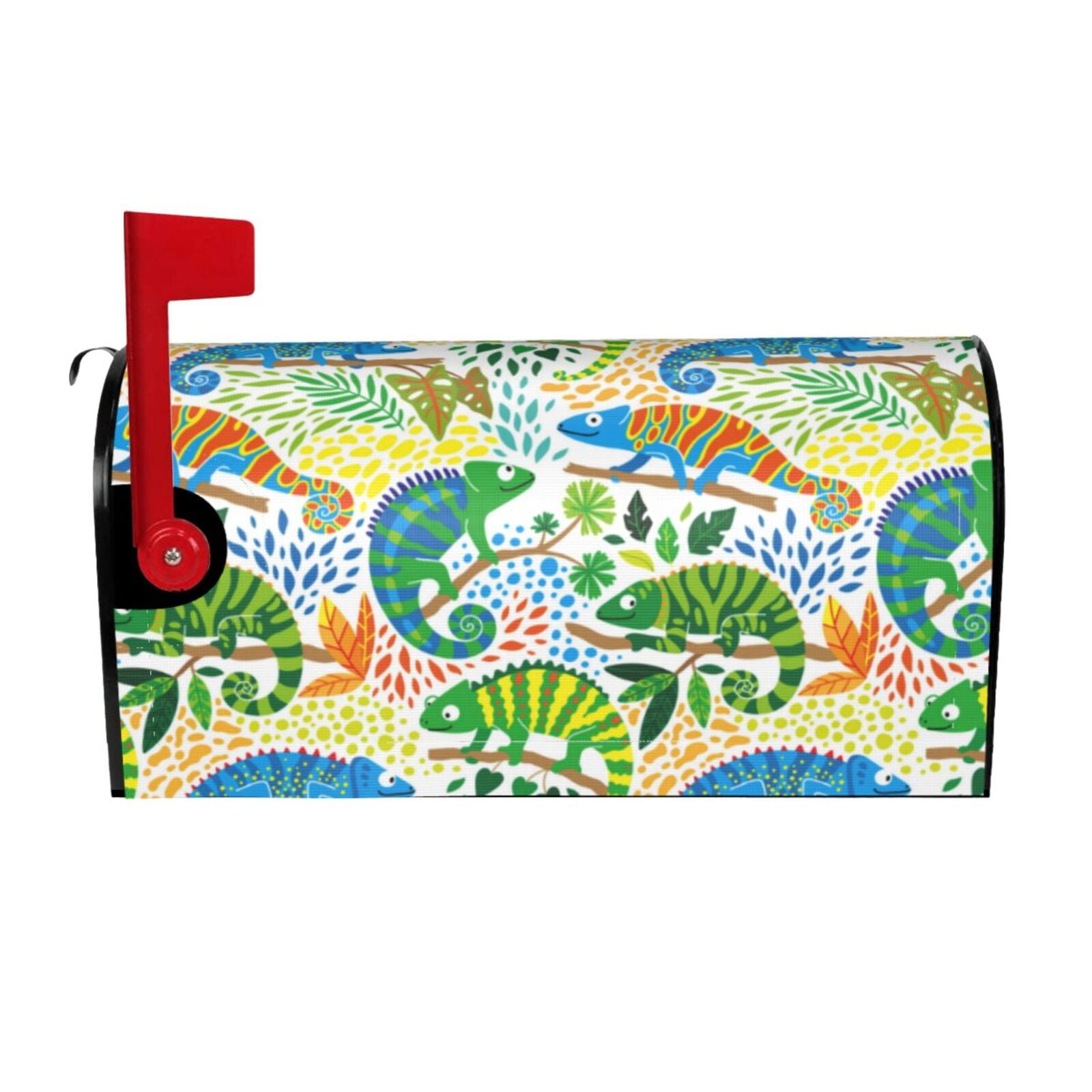 Mailbox Covers Magnetic Standard Size - Colorful Chameleon Plant ...