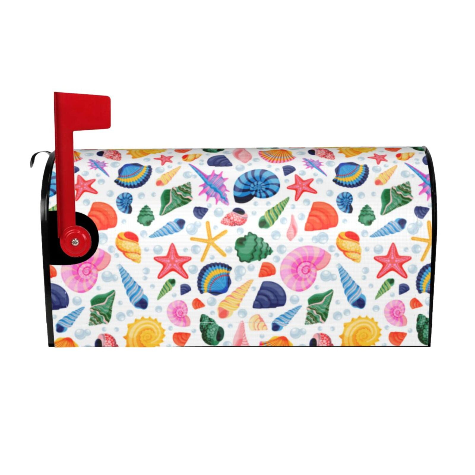 Mailbox Covers Magnetic Standard Size - Colorful Conch Print Waterproof ...