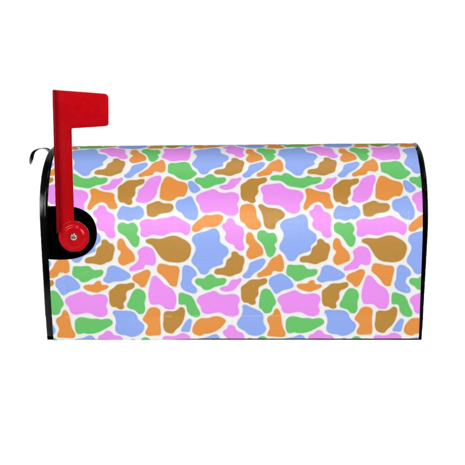 Mailbox Covers Magnetic Standard Size - Colorful Cow Skin Waterproof ...