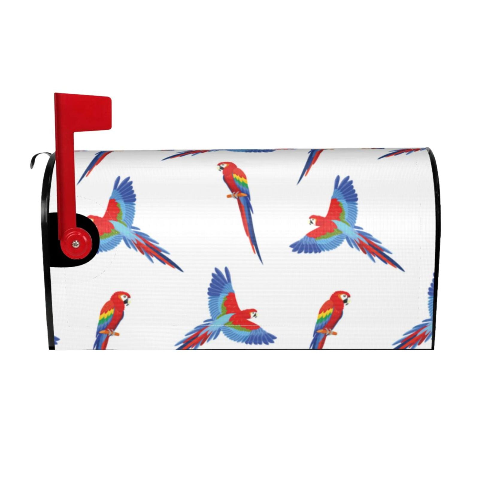 Mailbox Covers Magnetic Standard Size - Colorful Cute Macaw Parrot ...